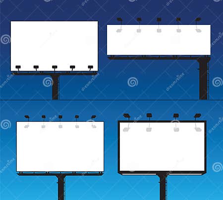 Vector billboards stock vector. Illustration of metal - 13180336