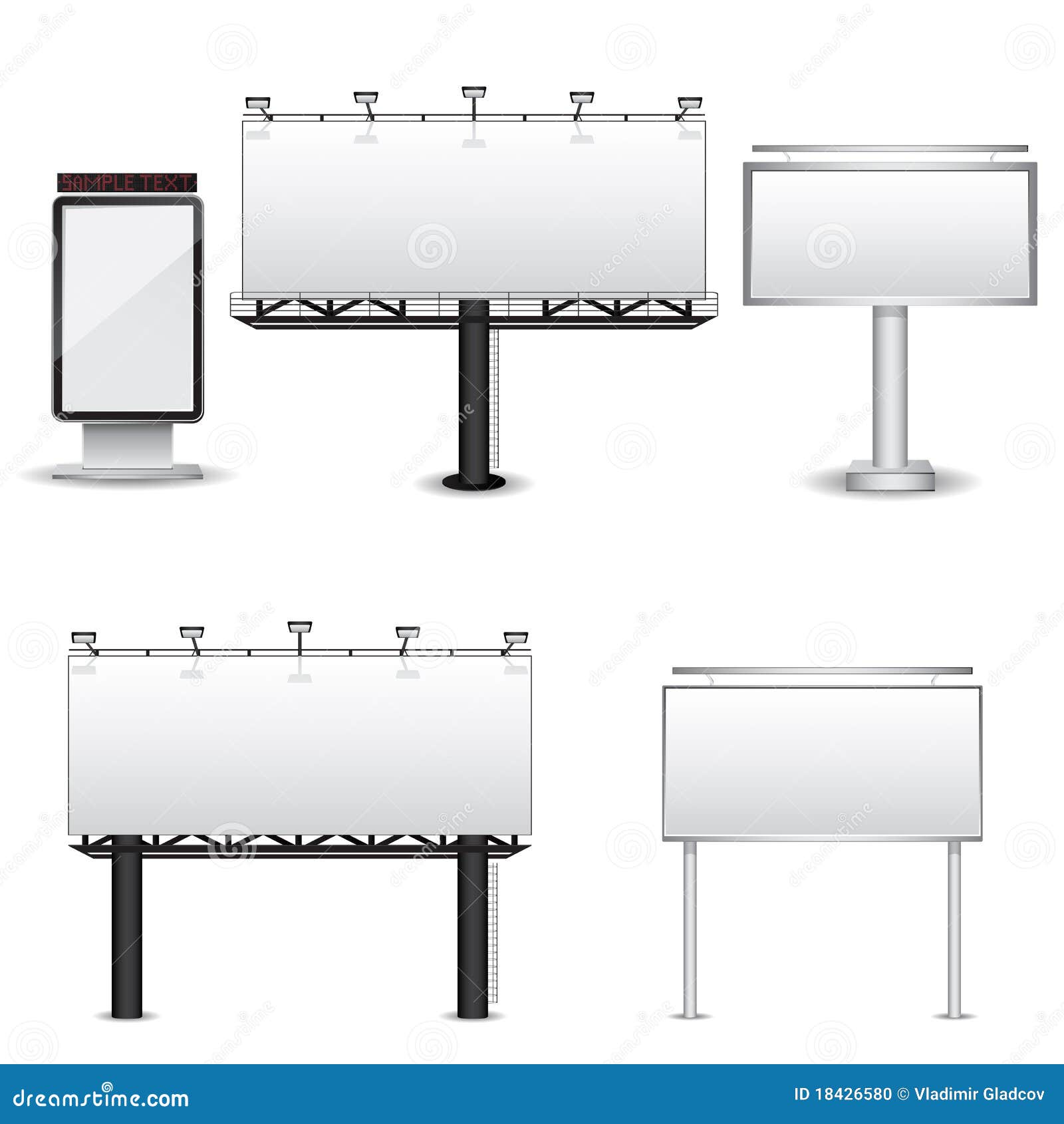 Different Billboards Stock Illustrations – 73 Different Billboards ...