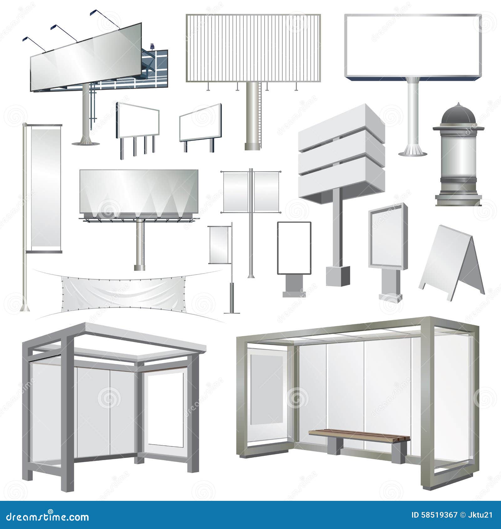 Billboards Design Templates Stock Illustrations – 1,507 Billboards ...