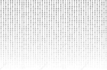 Vector Binary Code Background, Gradient Texture, Technology Concept. Stock Vector - Illustration ...