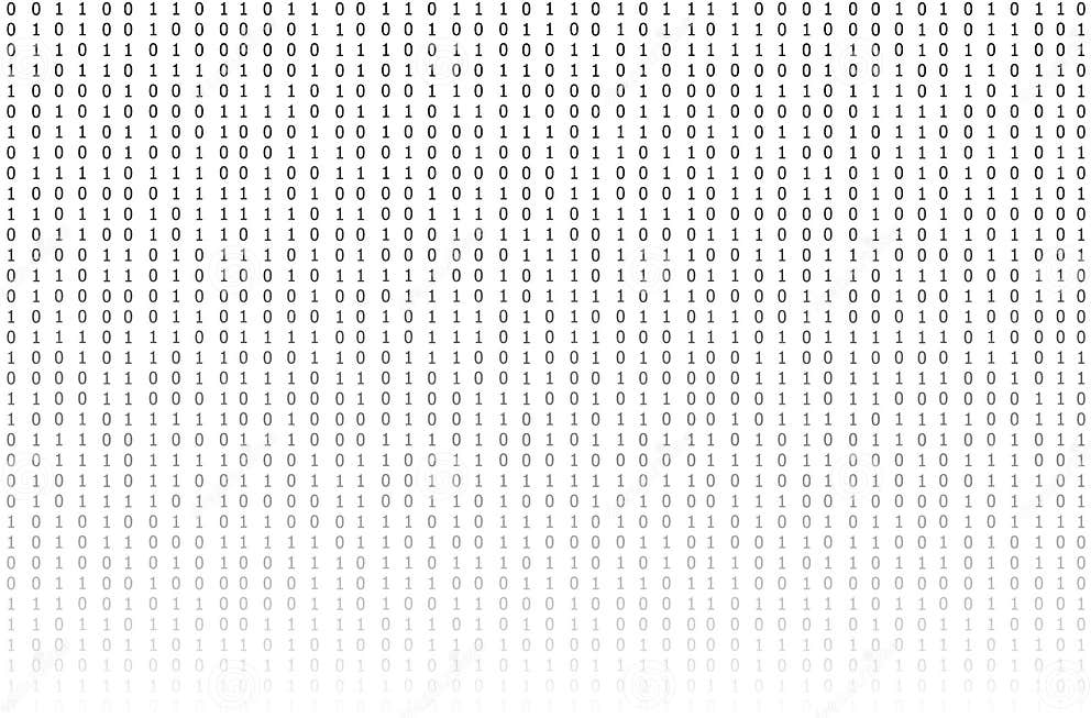 Vector Binary Code Background, Gradient Texture, Technology Concept ...