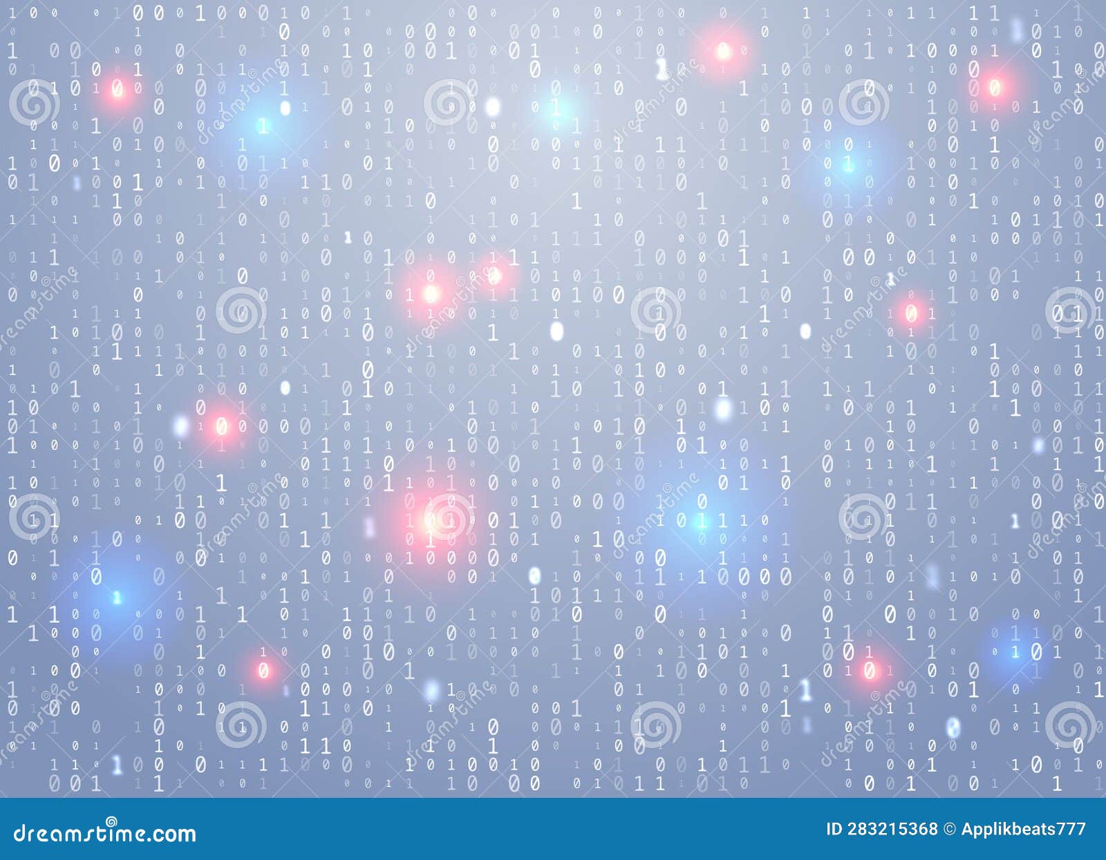 Vector Binary Code Background with Highlight an Important Element, Error, Software Vulnerability ...