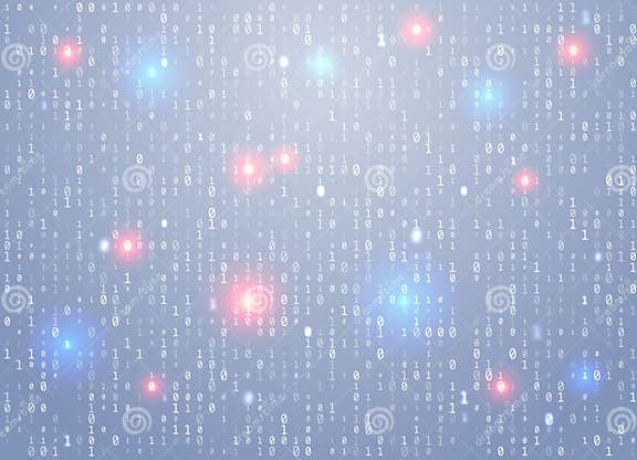 Vector Binary Code Background with Highlight an Important Element, Error, Software Vulnerability ...