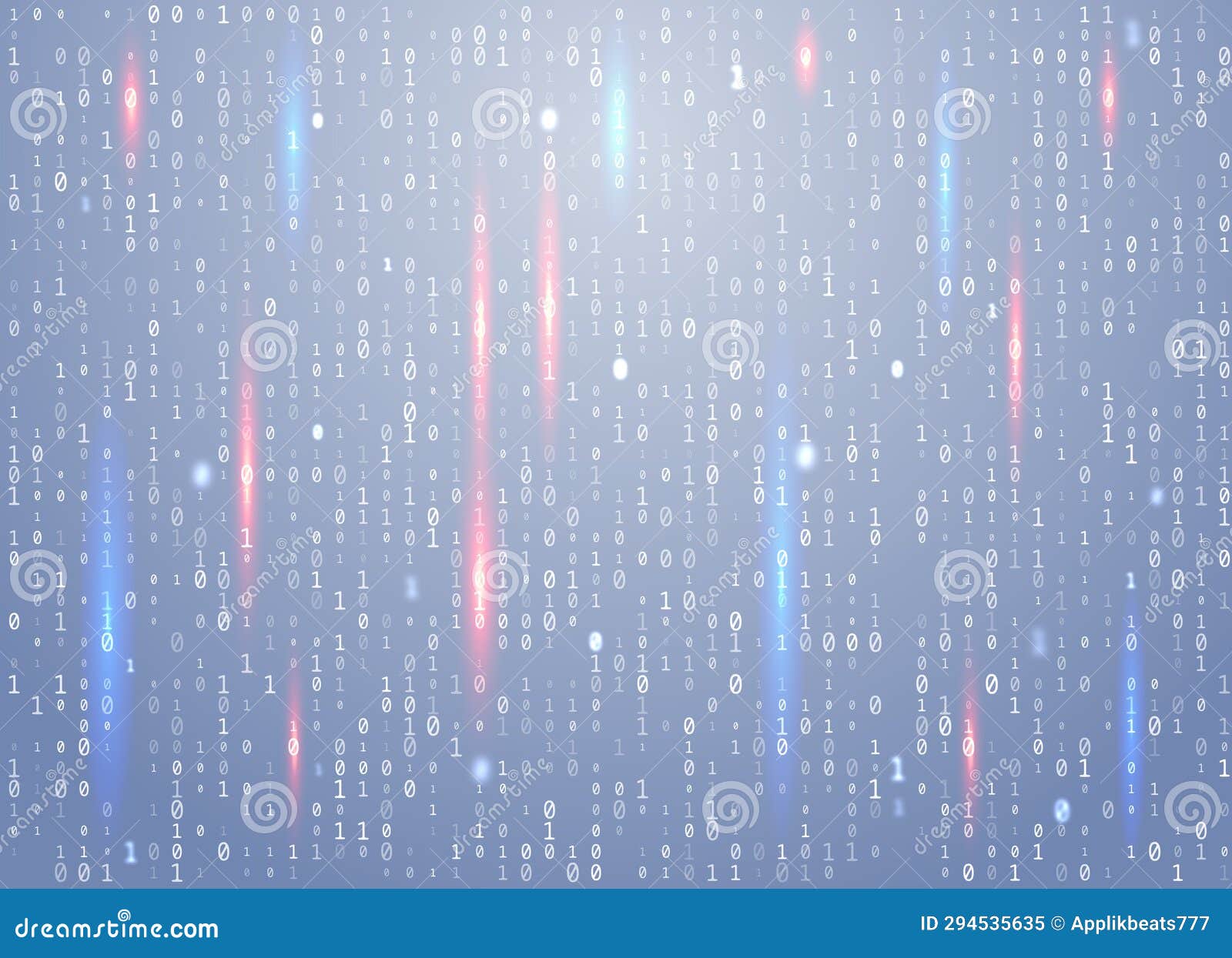 Vector Binary Code Background with Highlight an Important Element, Error, Software Vulnerability ...