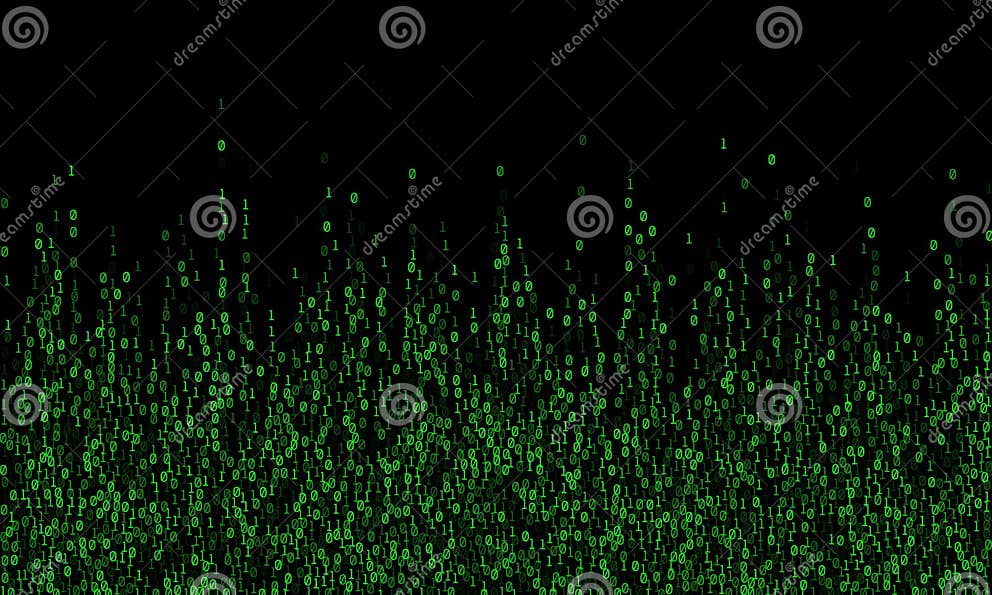 Binary Code Cyber Monday Sale Background. Stock Vector - Illustration ...