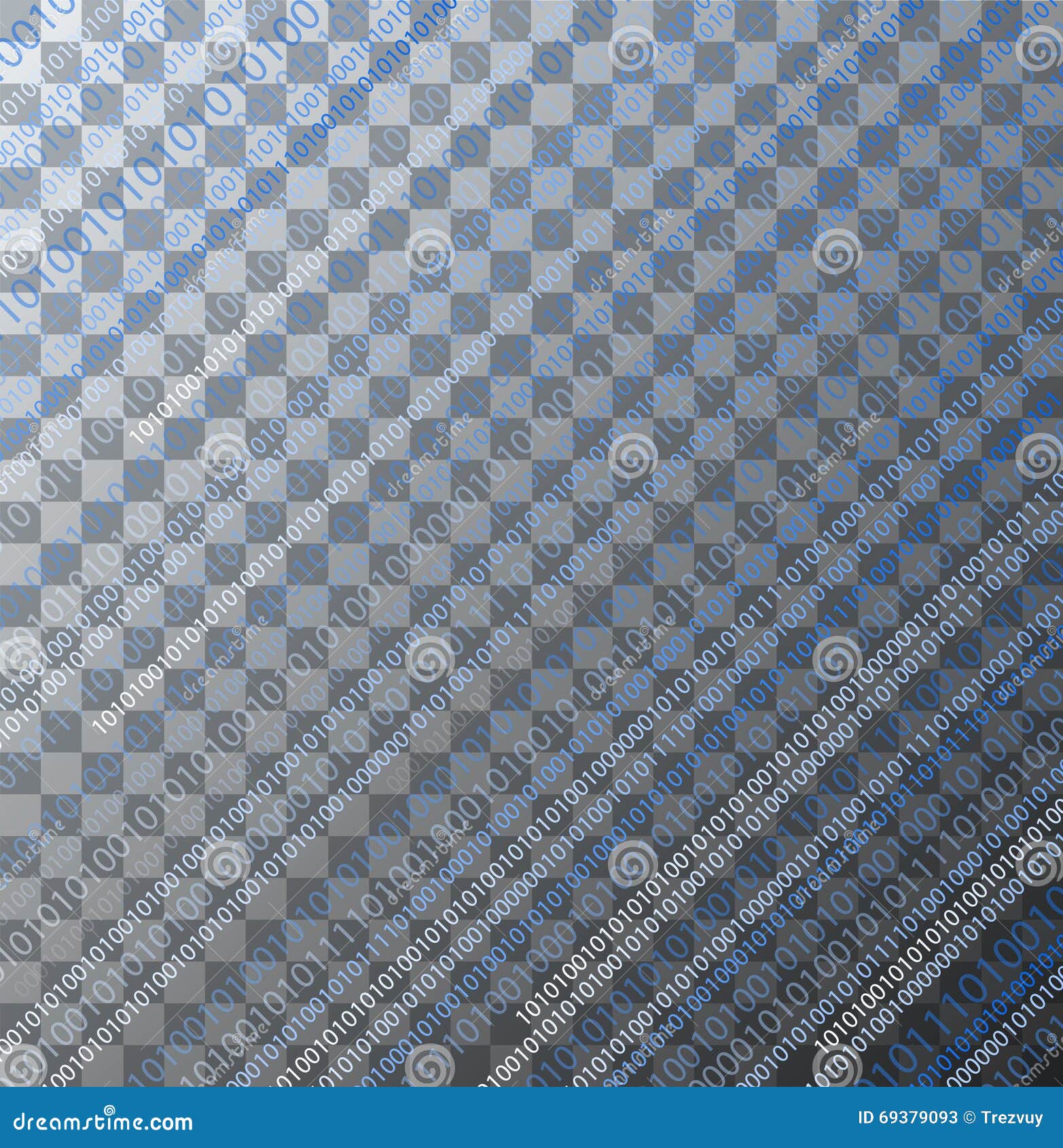 Vector Binary Code on Transparent Background Stock Vector ...