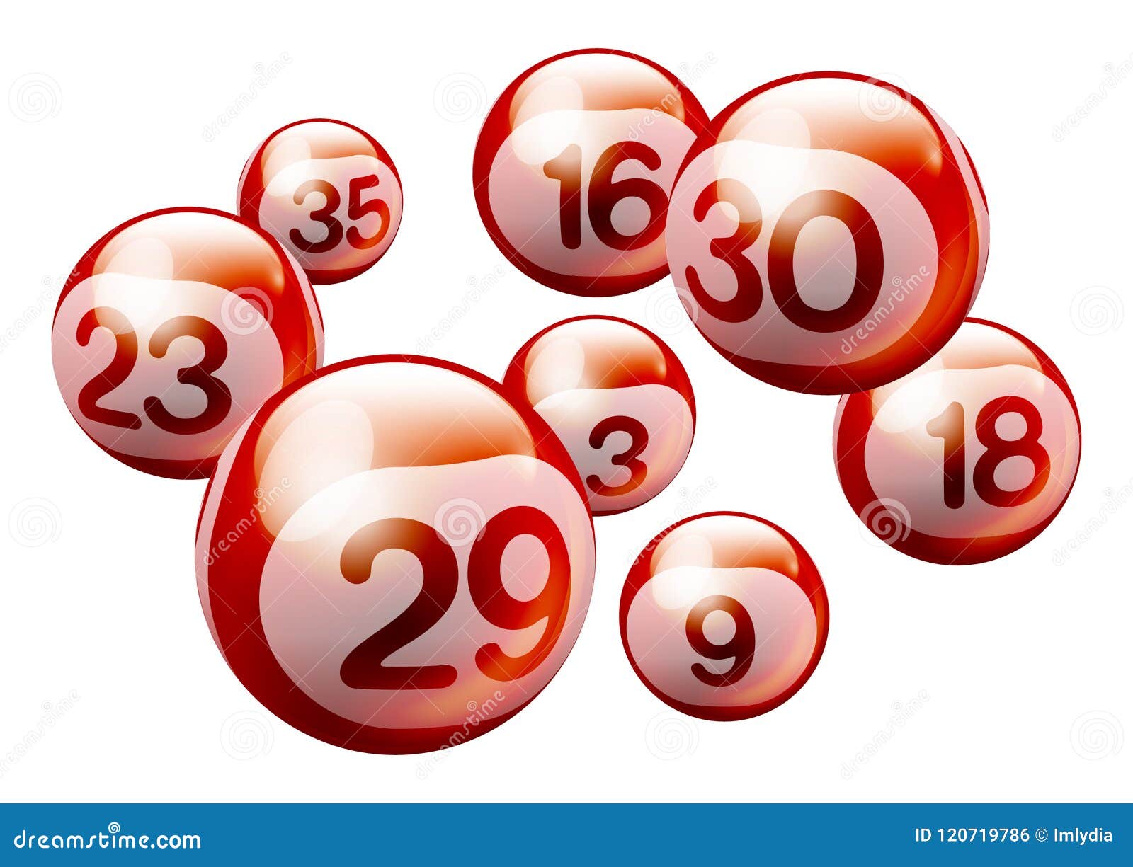 Vector Bingo Lottery Number Balls Stock Vector - Illustration of ...