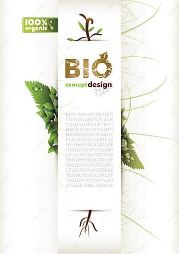 Vector Bio Concept Design Eco Friendly Stock Vector - Illustration of ...