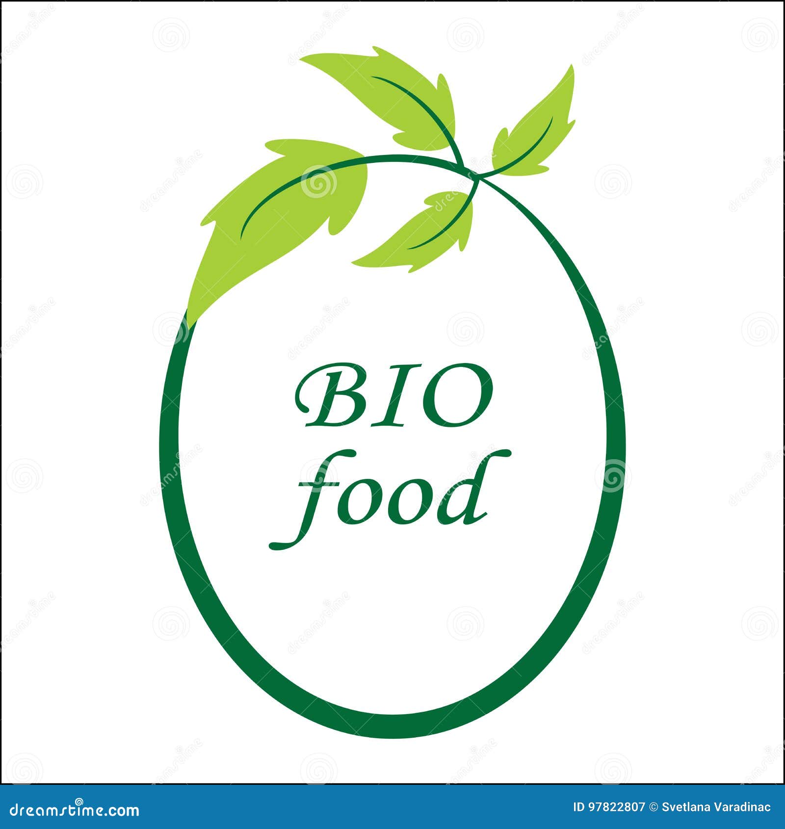 Vector Bio Food Logo and Symbol. Stock Vector - Illustration of organic ...
