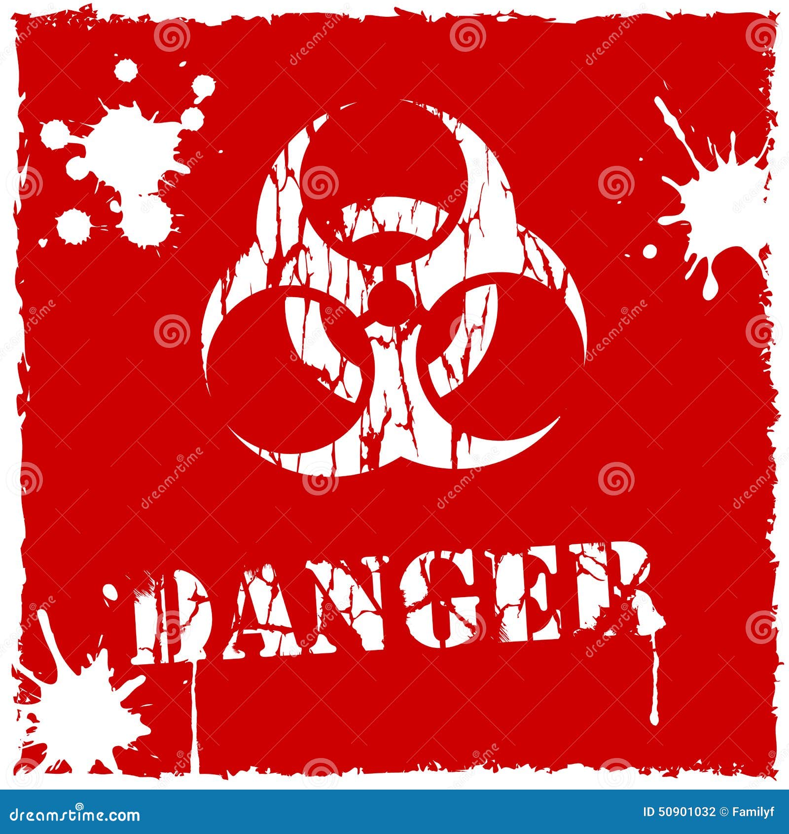 Vector Biohazard Icon Red and White Stock Vector - Illustration of ...