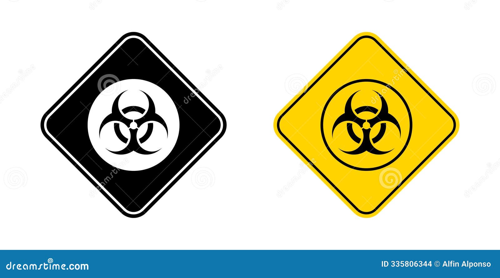 Vector Biohazard Signs Black and Yellow Stock Illustration ...