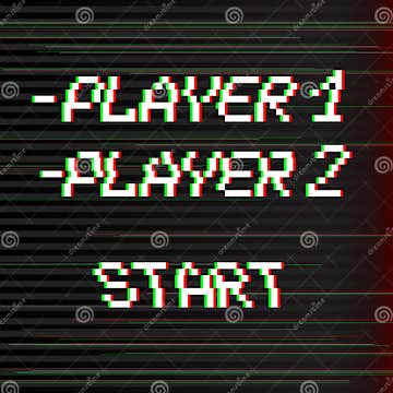 Vector 8 bit Player stock vector. Illustration of message - 100925191