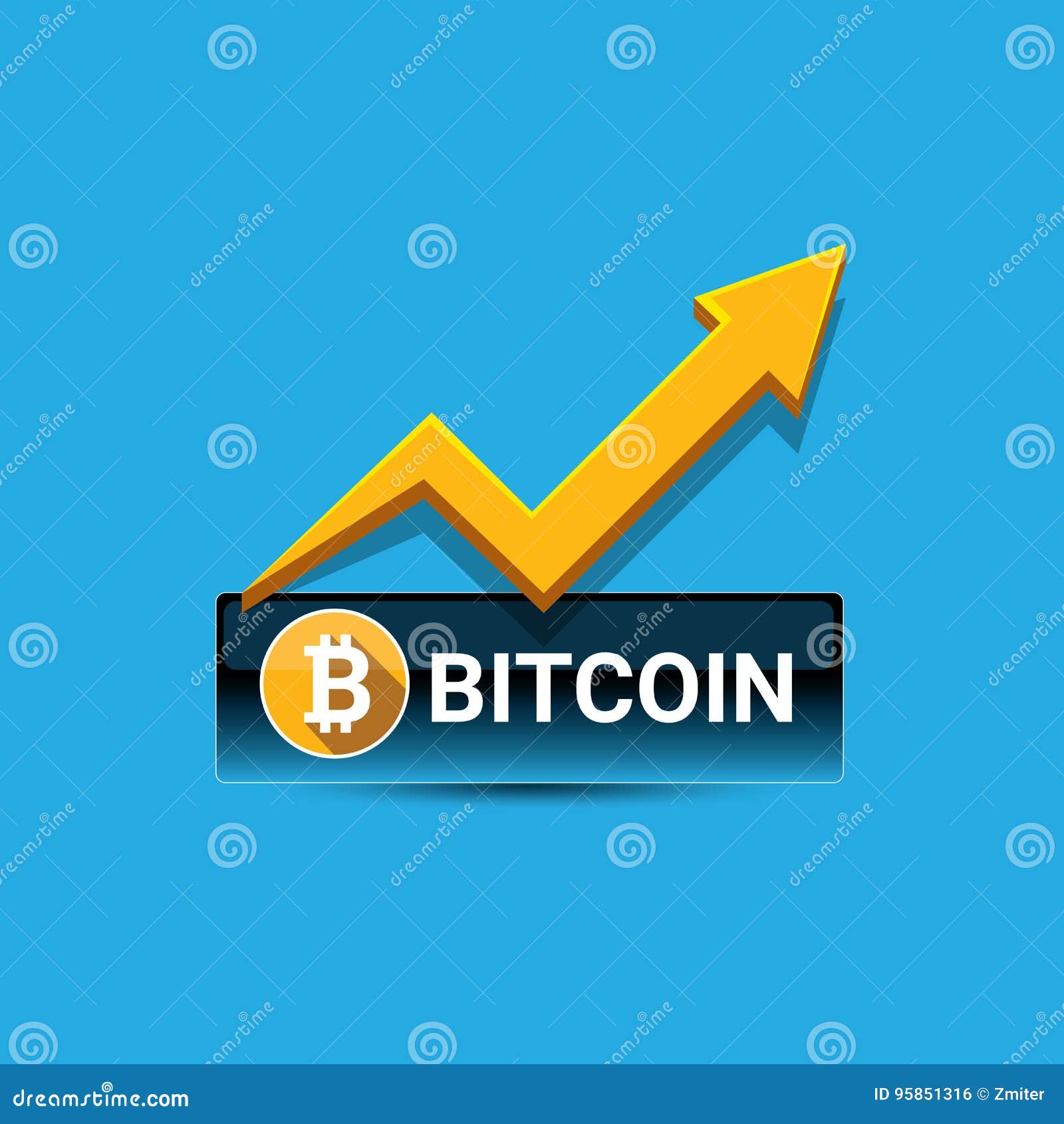 Vector Bitcoin Growth Graph on Blue Background. Stock Vector ... Vector Bitcoin Growth Graph on Blue Background. Stock Vector ...