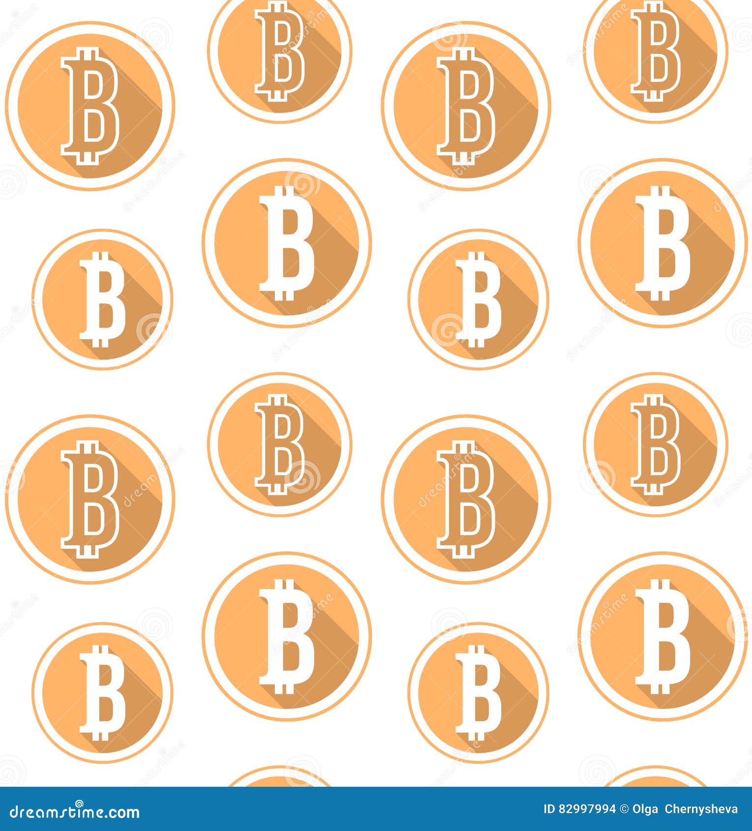 Vector Bitcoin Seamless Pattern Stock Vector - Illustration of ...