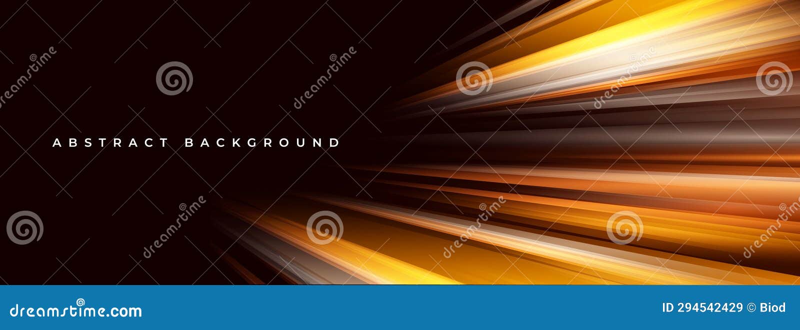 Vector Black Abstract Wide Background with Yellow and Orange Glowing ...