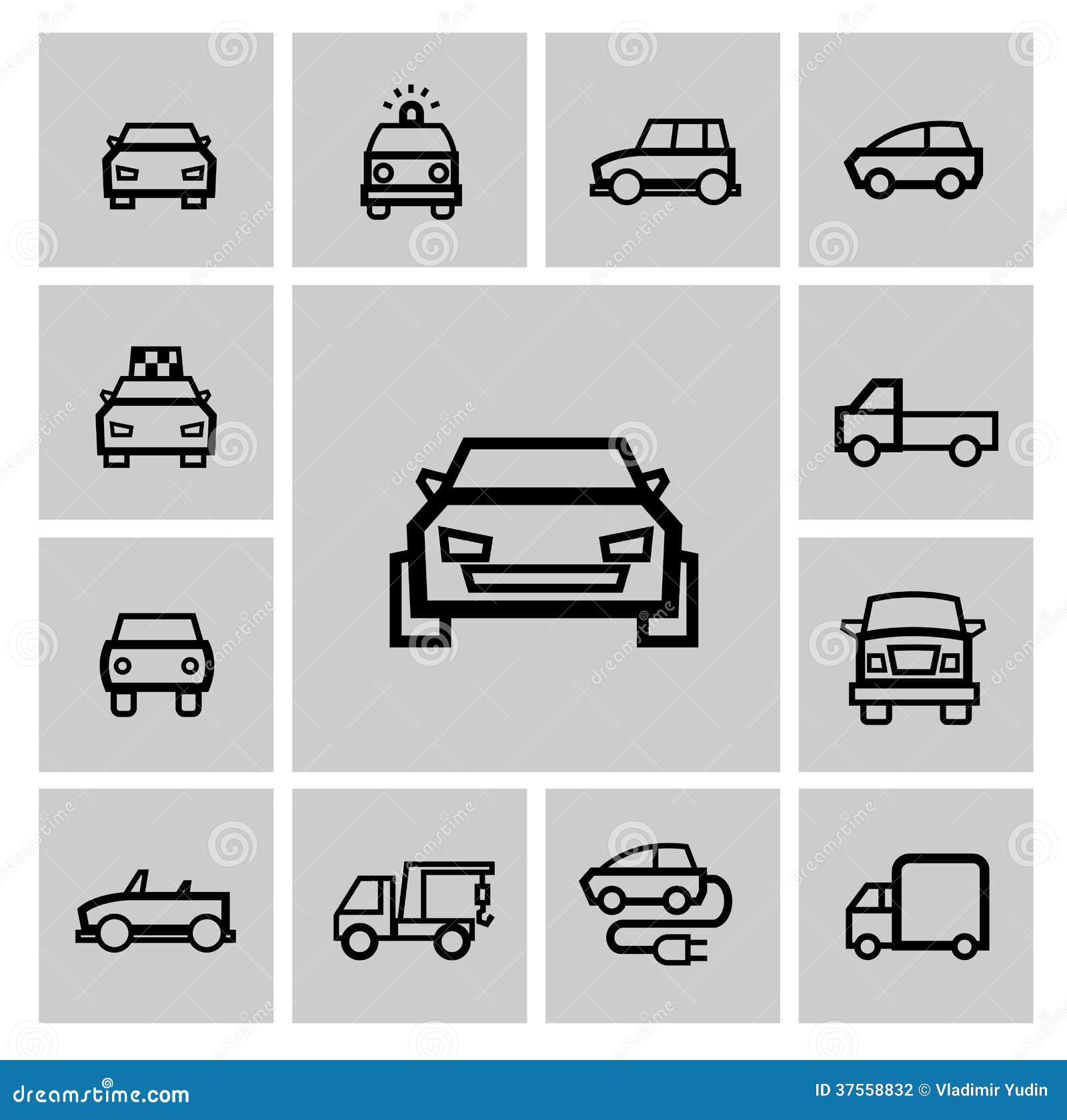 Vector black auto icon set stock vector. Illustration of black - 37558832
