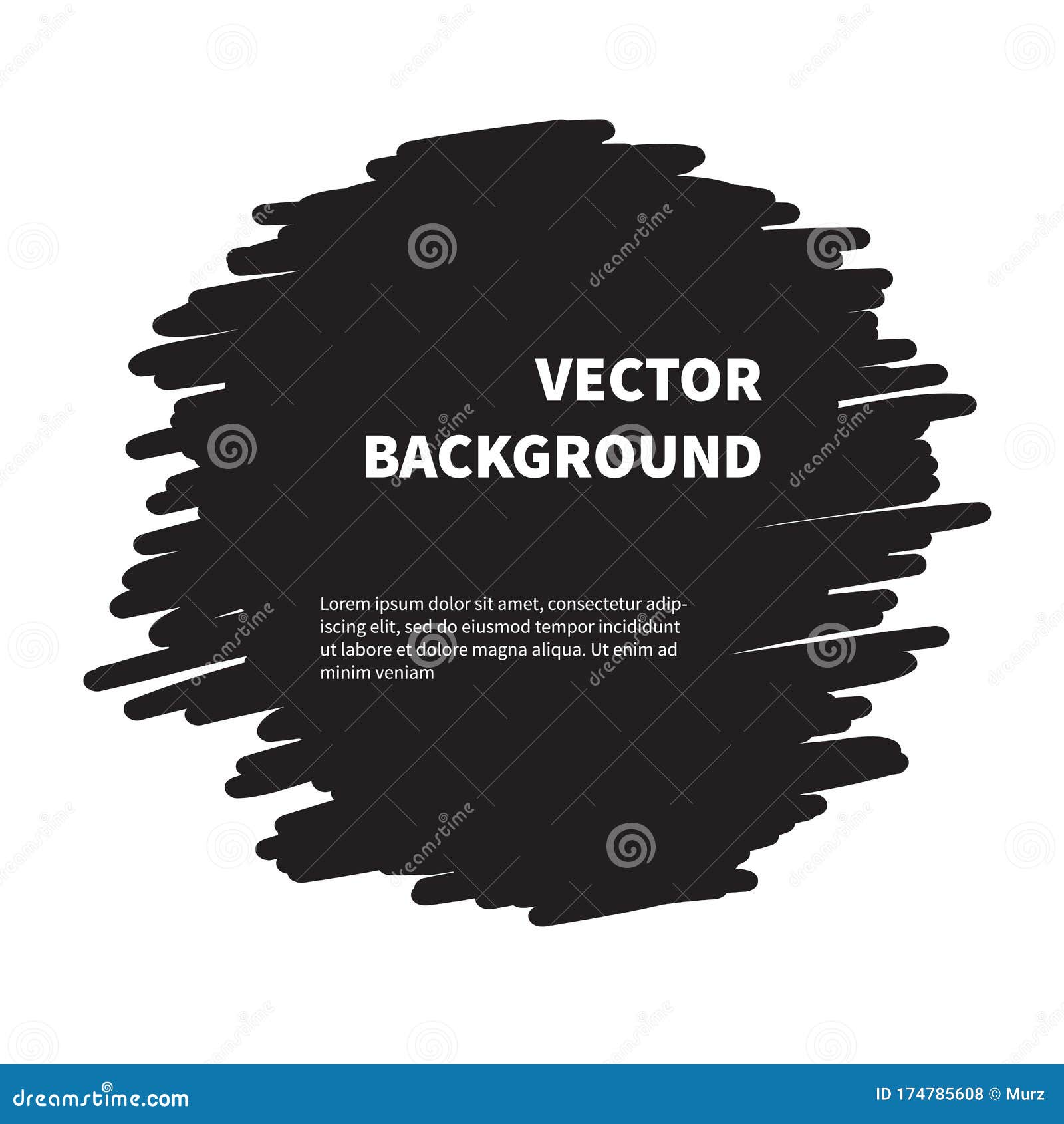 Vector Black Banner Design. Vector Logo Design Element for ...
