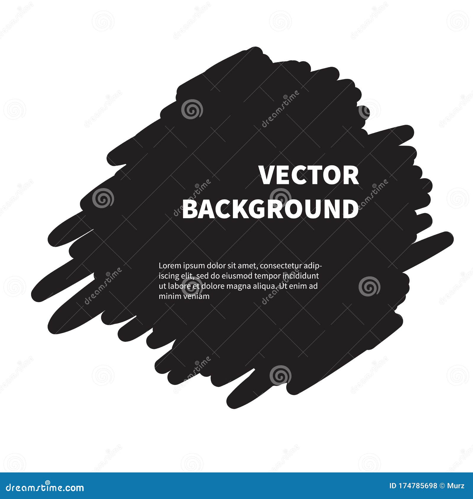 Vector Black Banner Design. Vector Logo Design Element for ...