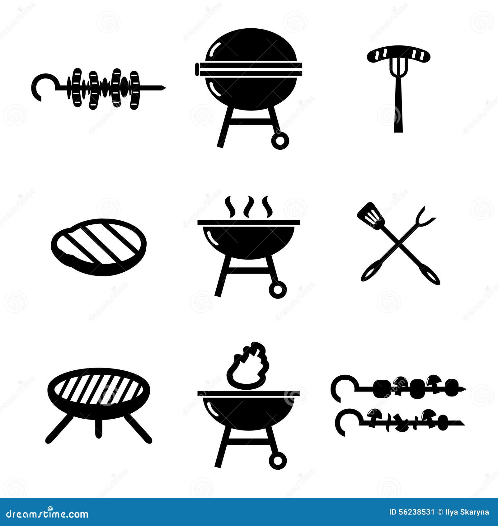 Black Barbecue Spatula Icon Isolated On Transparent Background. Kitchen ...