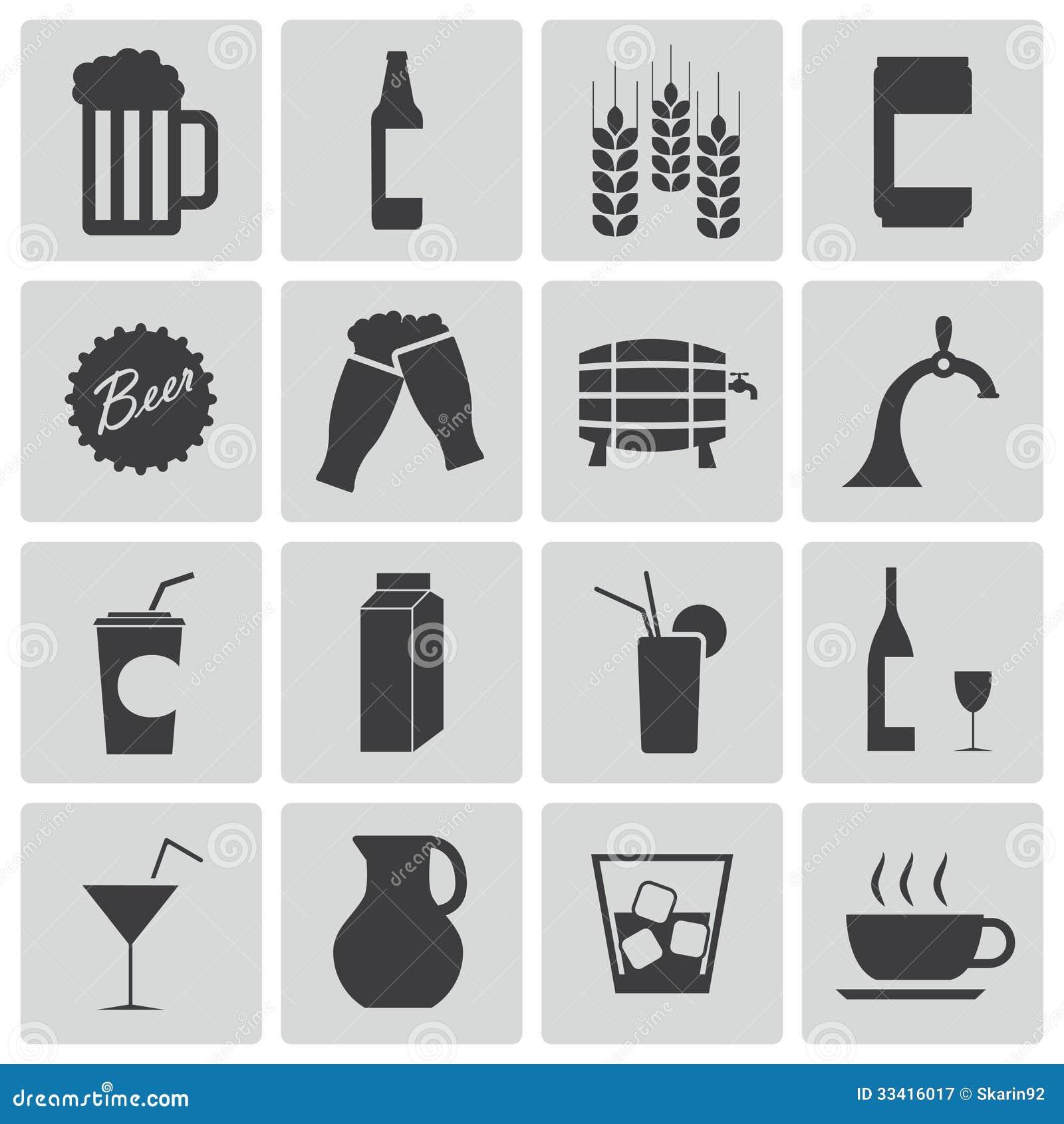 Black Beer Bottles Silhouette On Sun Background. Lettering `Our Beer ...