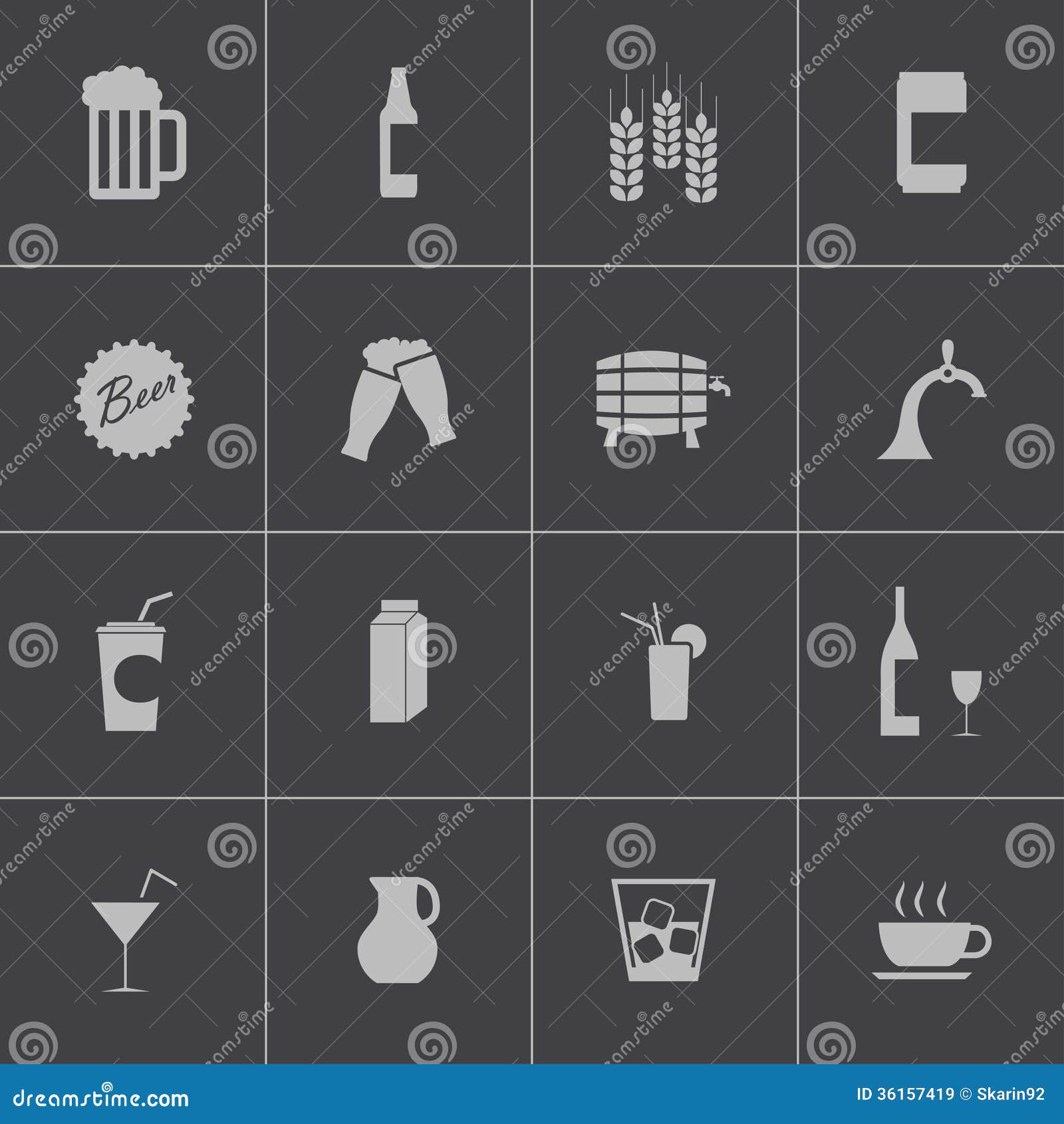 Black Beer Bottles Silhouette On Sun Background. Lettering `Our Beer ...