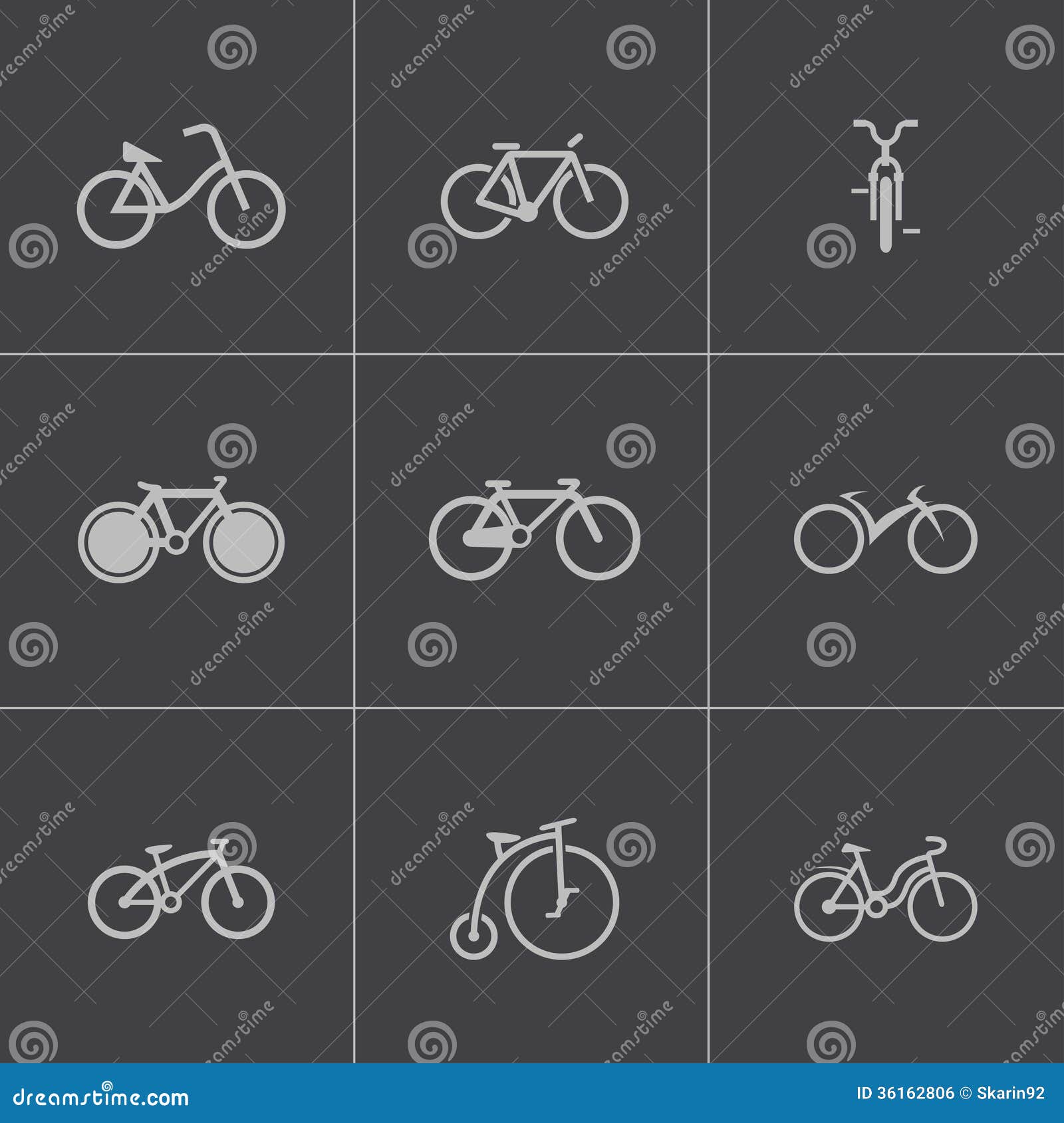 Bicycle Icons On World Map. Cartoon Vector | CartoonDealer.com #58544781