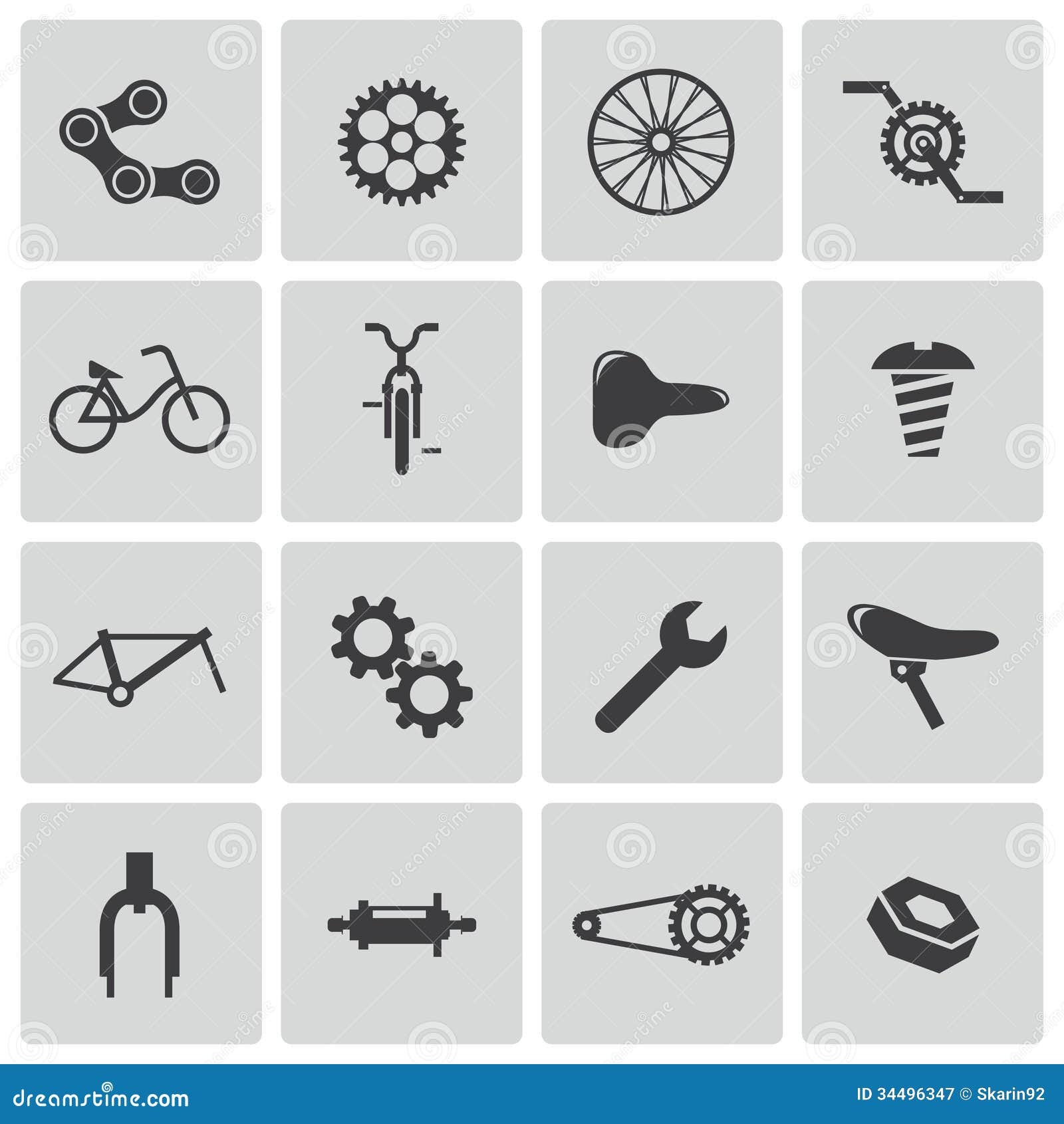 Bike Parts Vector