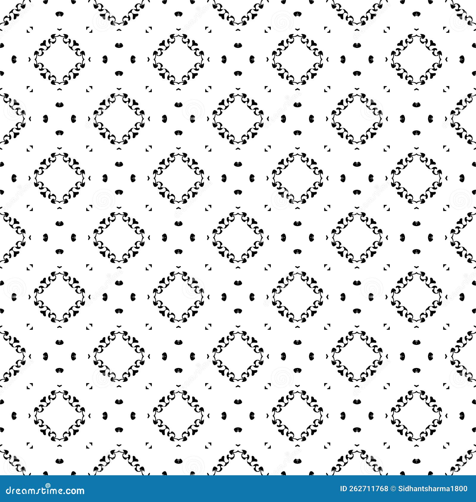 Vector Black Black Repeated Design on White Background Vector ...