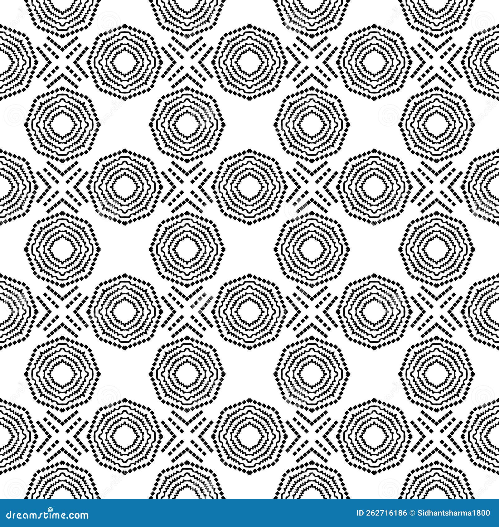 Vector Black Black Repeated Design on White Background Vector ...