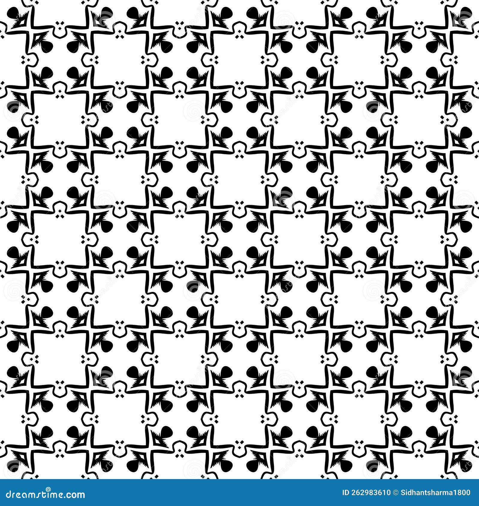 Vector Black Black Repeated Design on White Background Vector ...