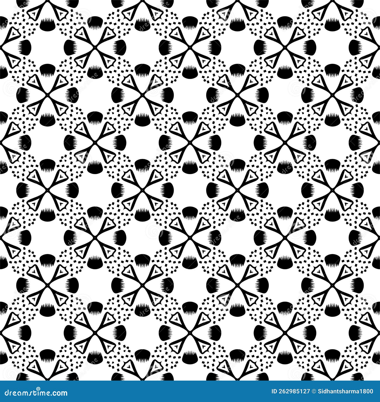 Vector Black Black Repeated Design on White Background Vector ...