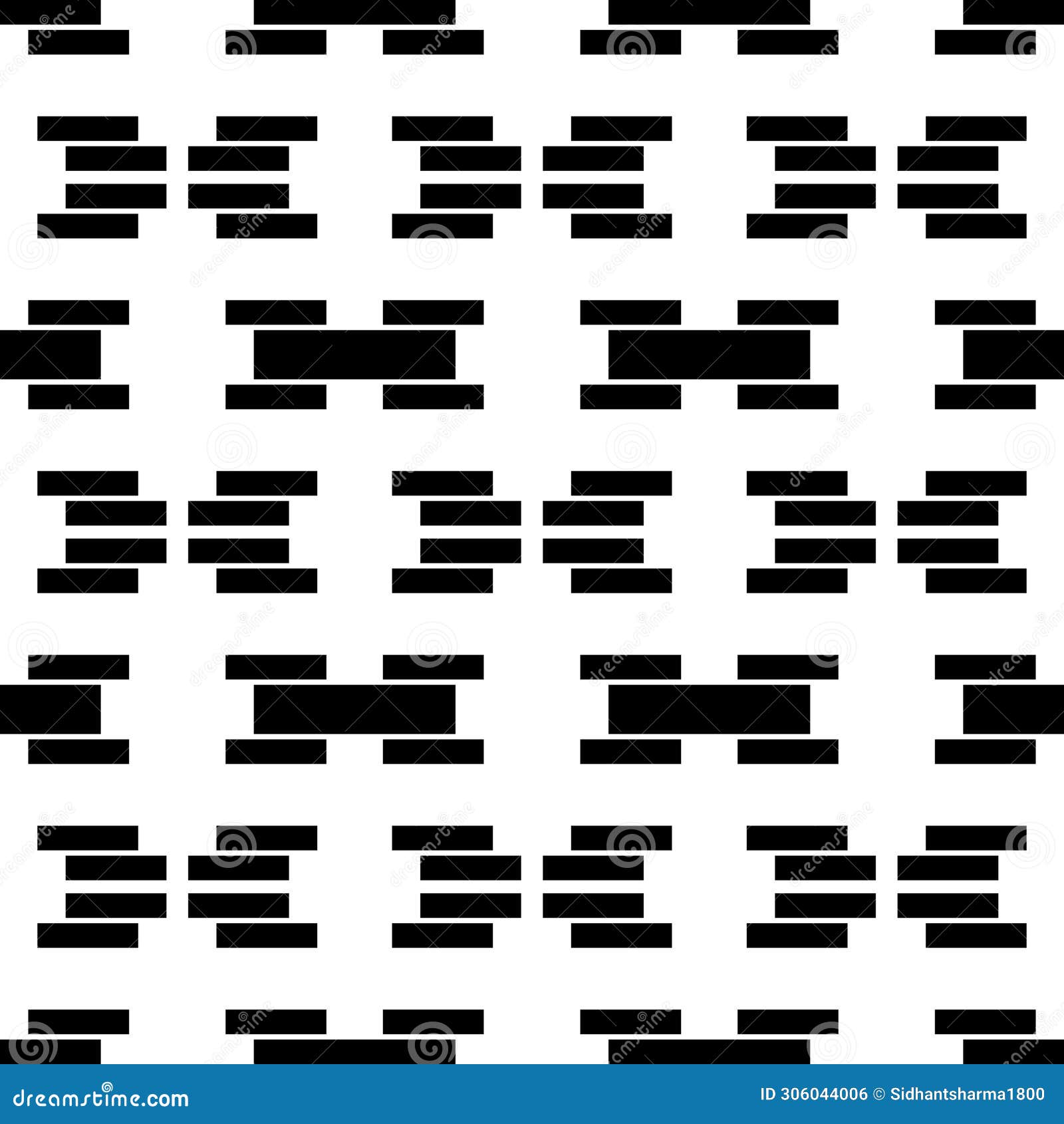 Vector Black Bold Stripes Repeated Design on White Background Vector ...