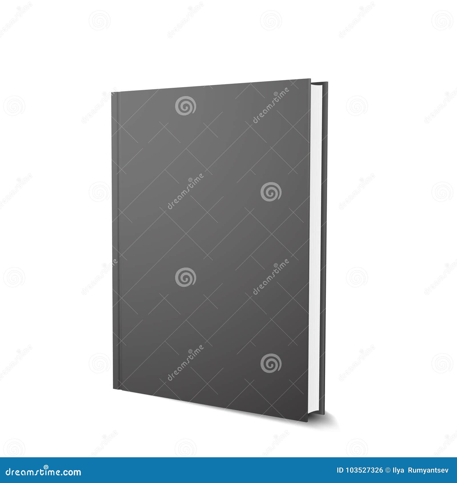 Vector Black Book Template, Realistic Design Stock Vector ...