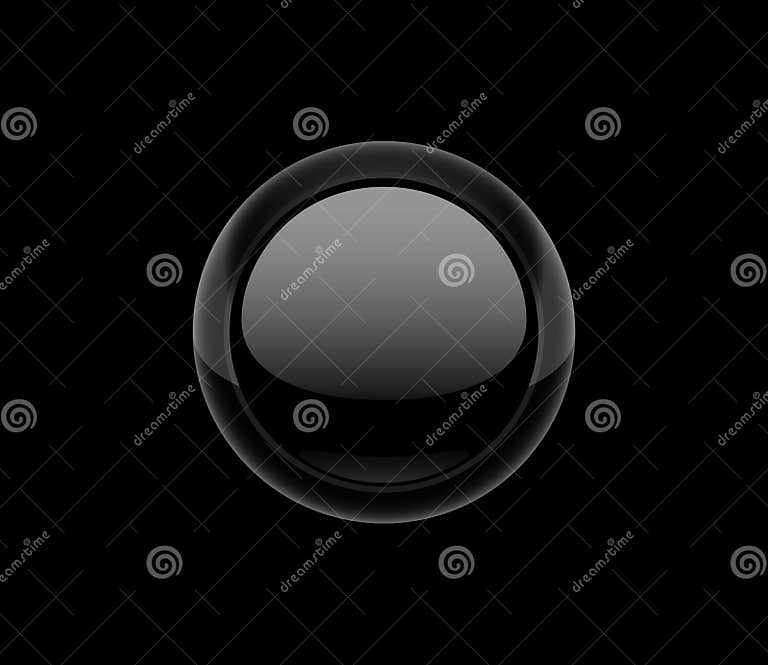Vector black button stock vector. Illustration of element - 19787903