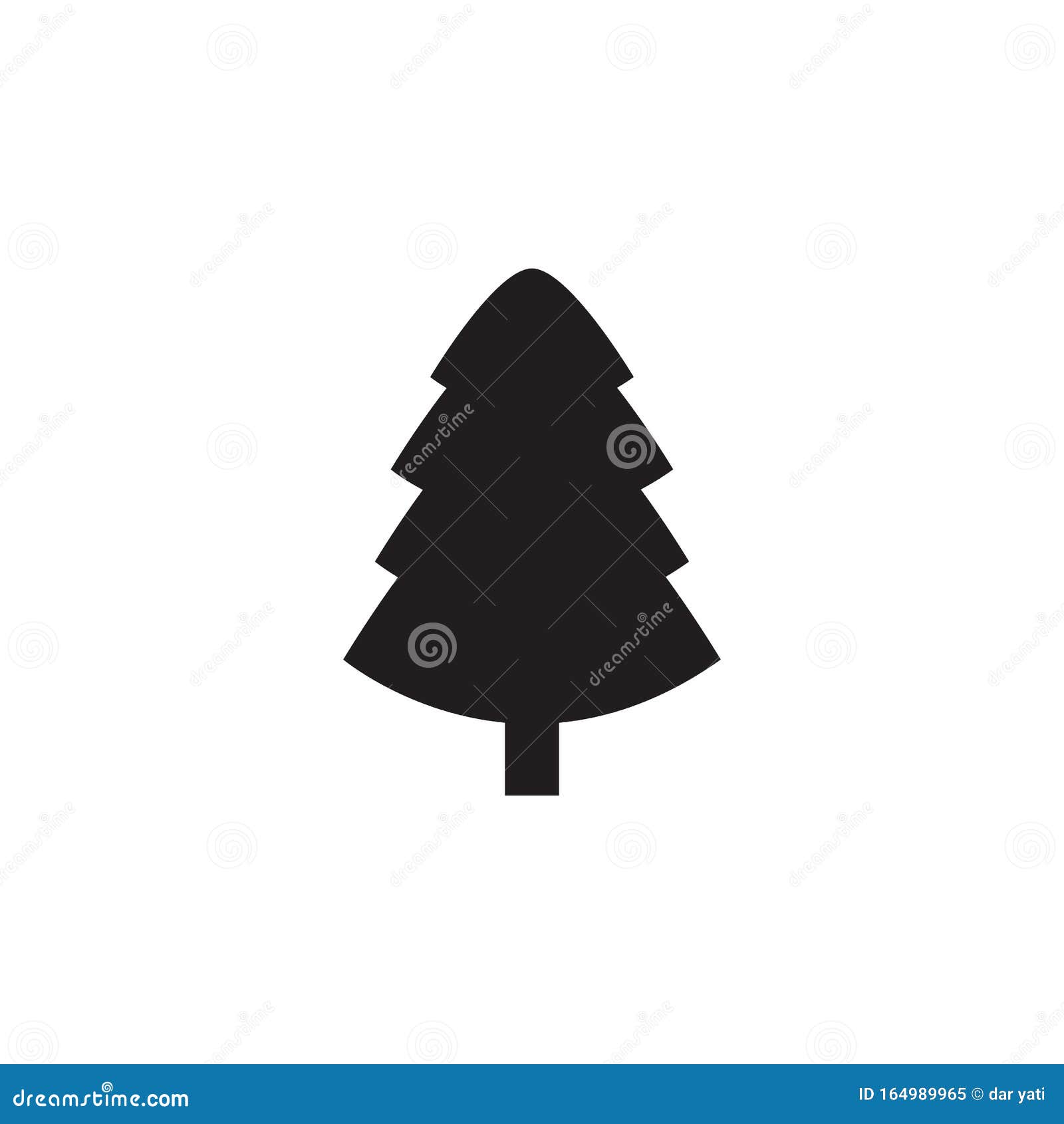 Vector Black Christmas Tree Stock Vector - Illustration of winter ...