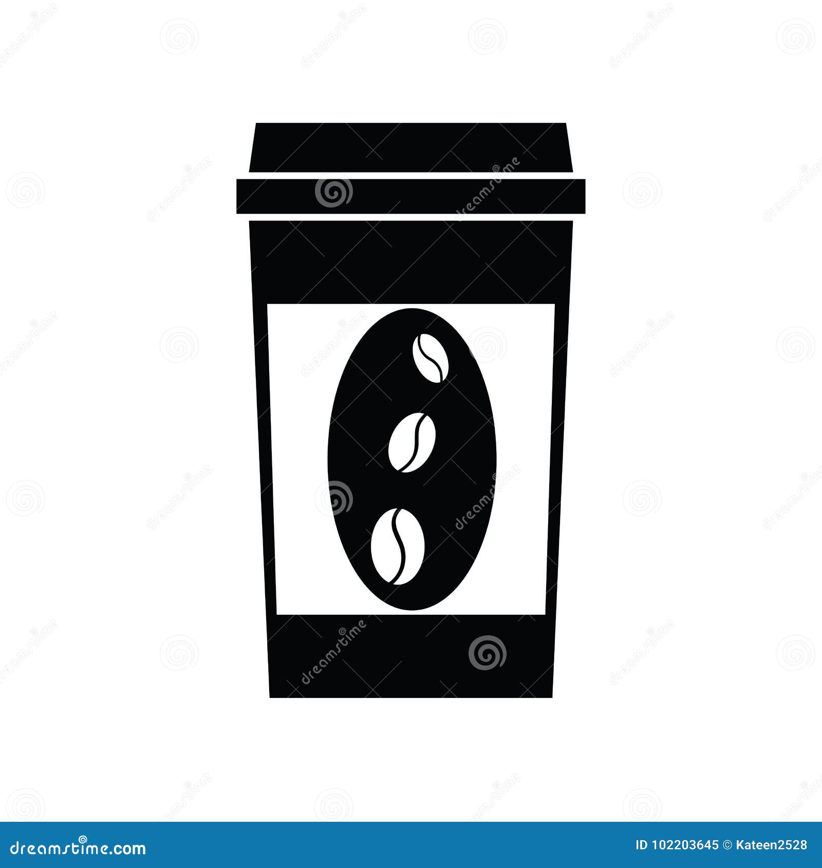 Vector Black Coffee Icons Set Stock Vector - Illustration of cappuccino ...