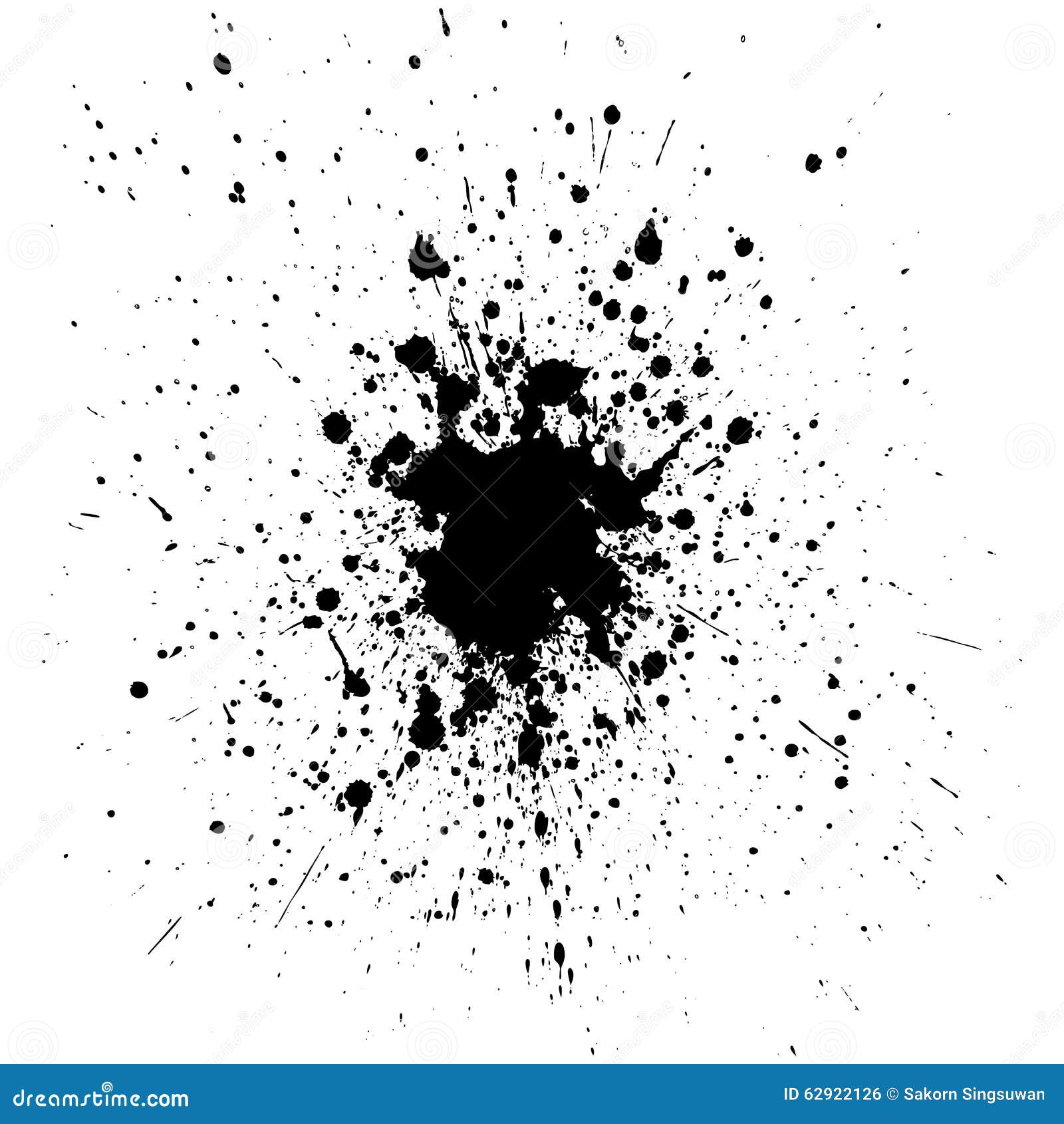 Vector Black Color Splatter Background. Illustration Stock Vector ...
