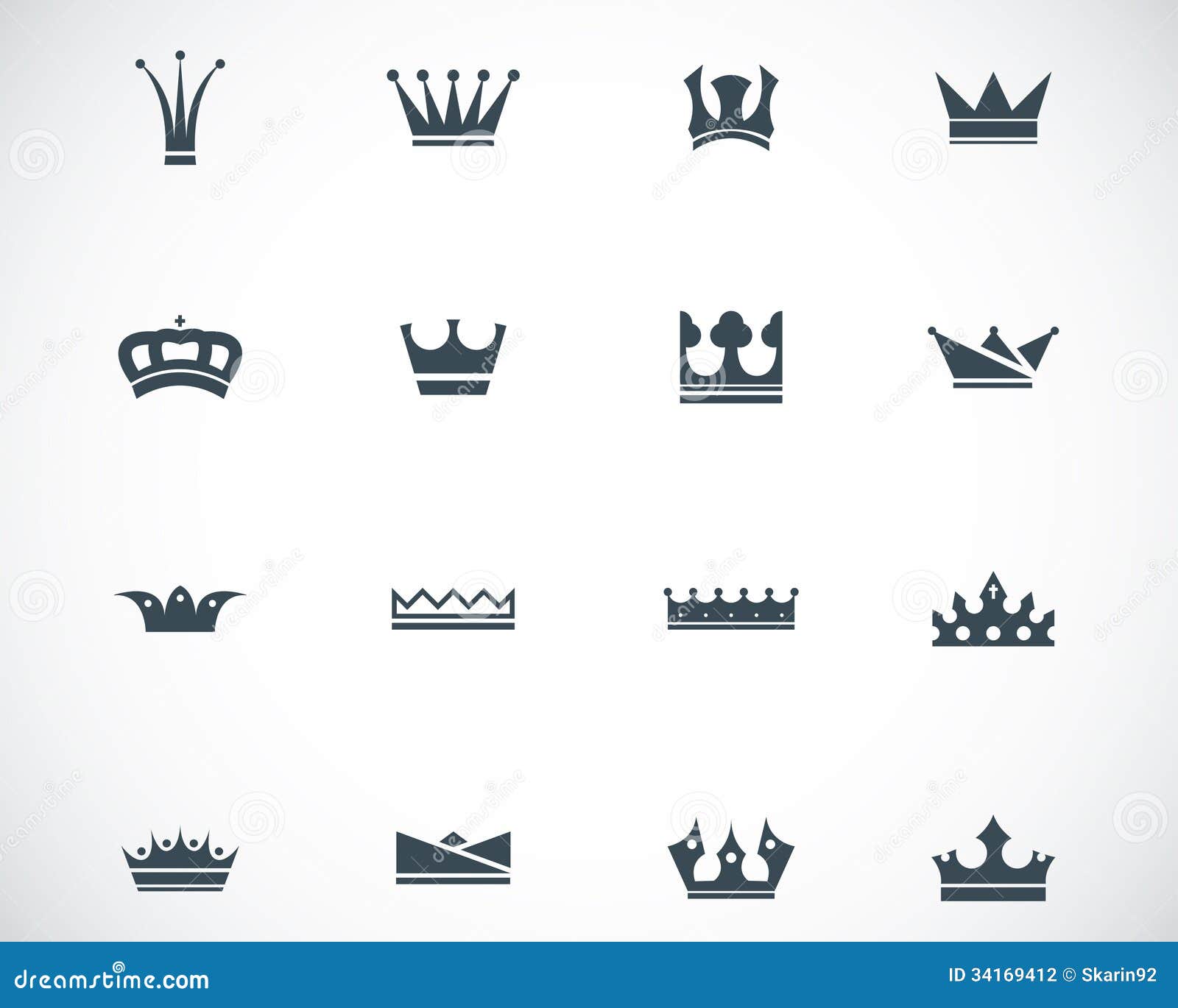 Black Crown Vector Illustration | CartoonDealer.com #28918584
