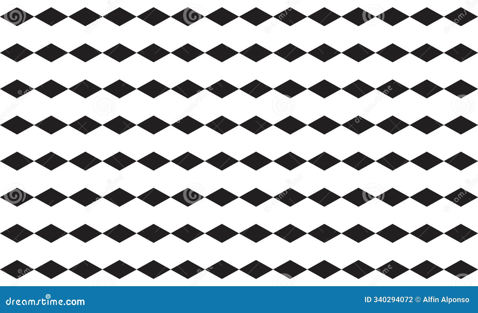 Vector Black Diamond Geometric Pattern on White Background for Wrapping ...