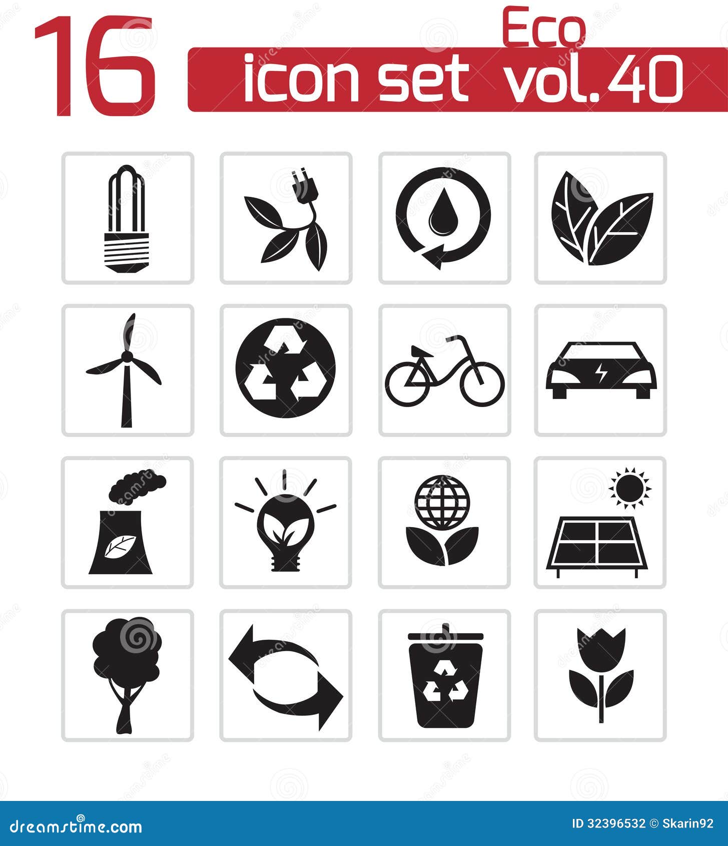 Vector black eco icons stock illustration. Illustration of icons - 32396532