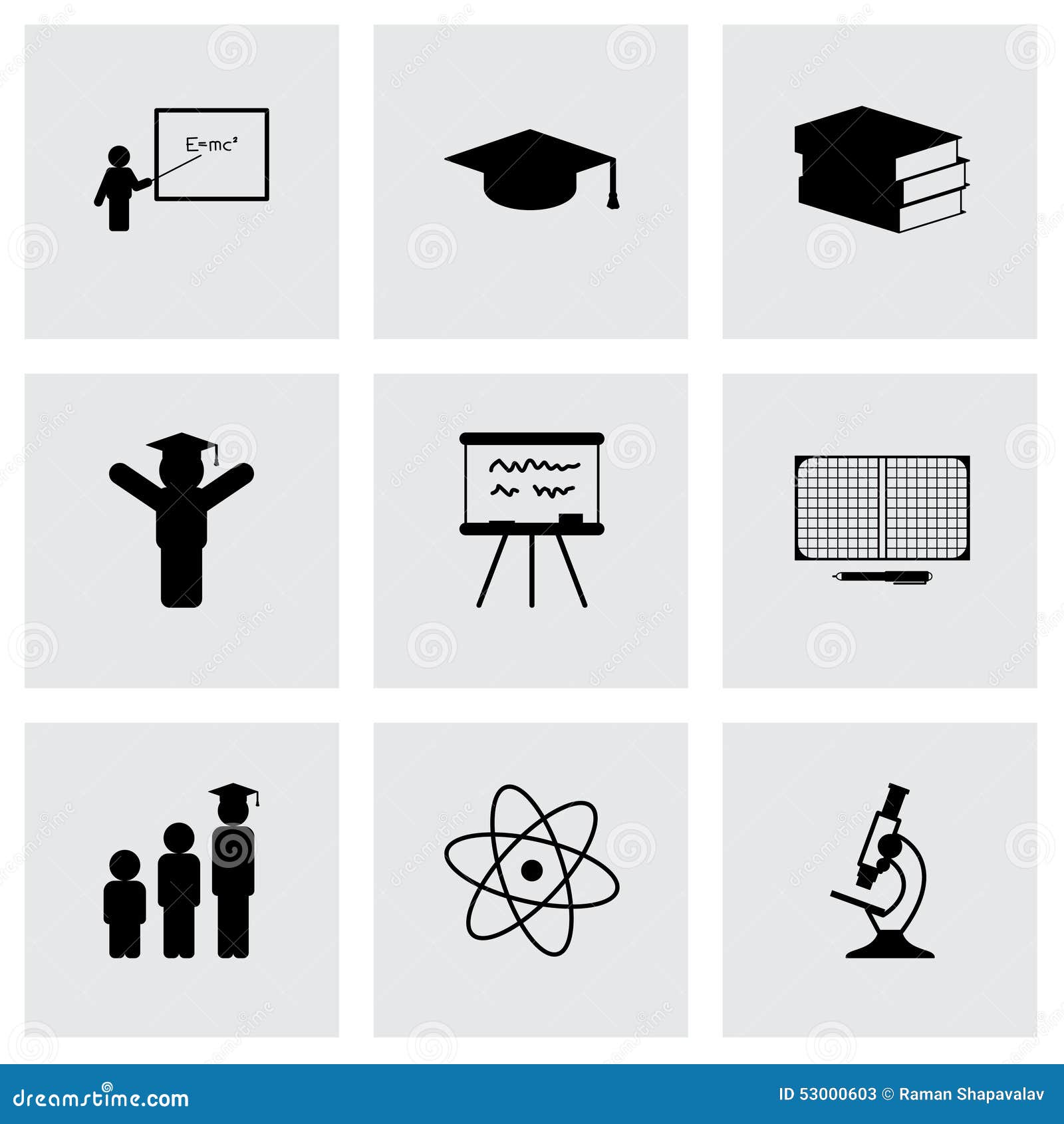 Black Education Icons Tree Up From Book Vector Illustration ...