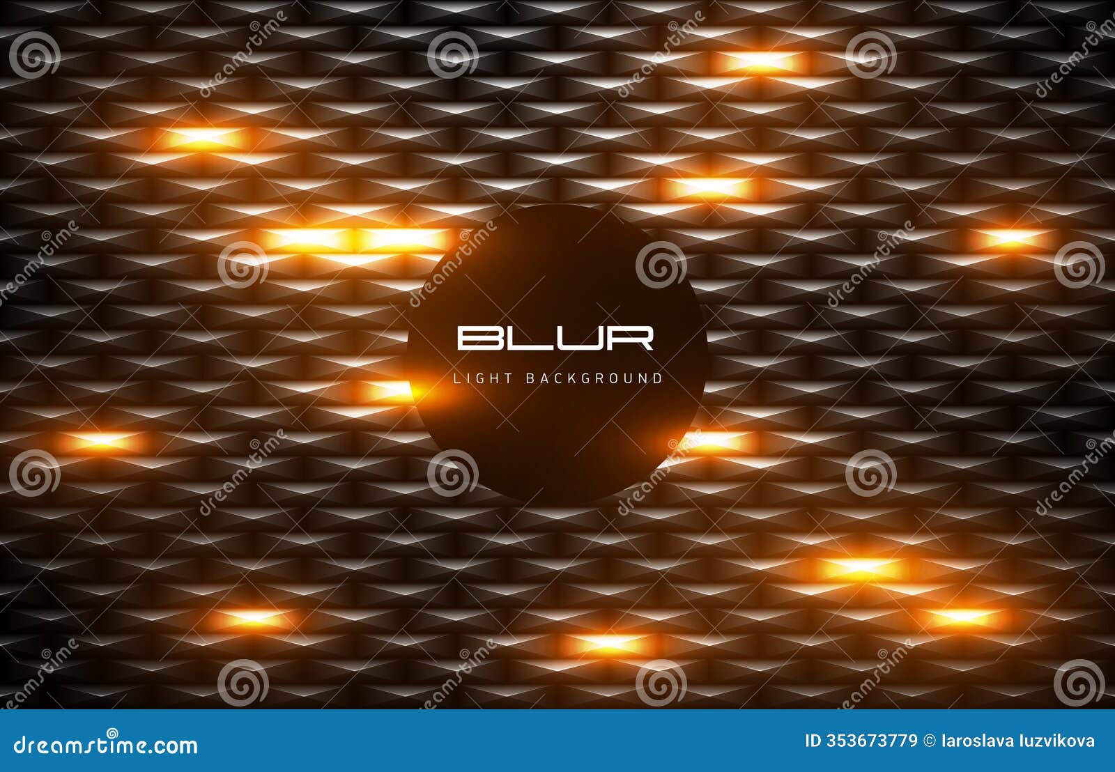 Vector Black Embossed Metal Grid Background with Hot Light Effect Glow Cells. Diamond Shape ...