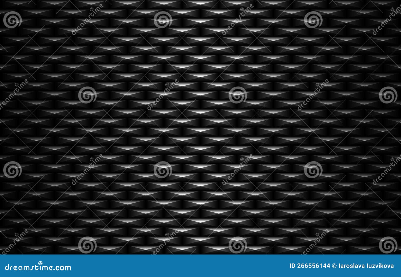 Vector Black Embossed Pattern Metal Grid Seamless Background. Diamond ...