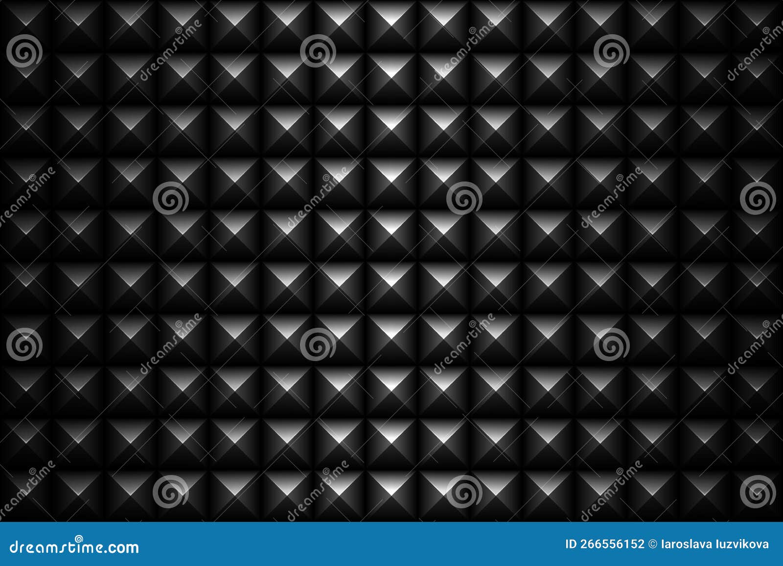 Vector Black Embossed Pattern Metal Grid Seamless Background. Square ...