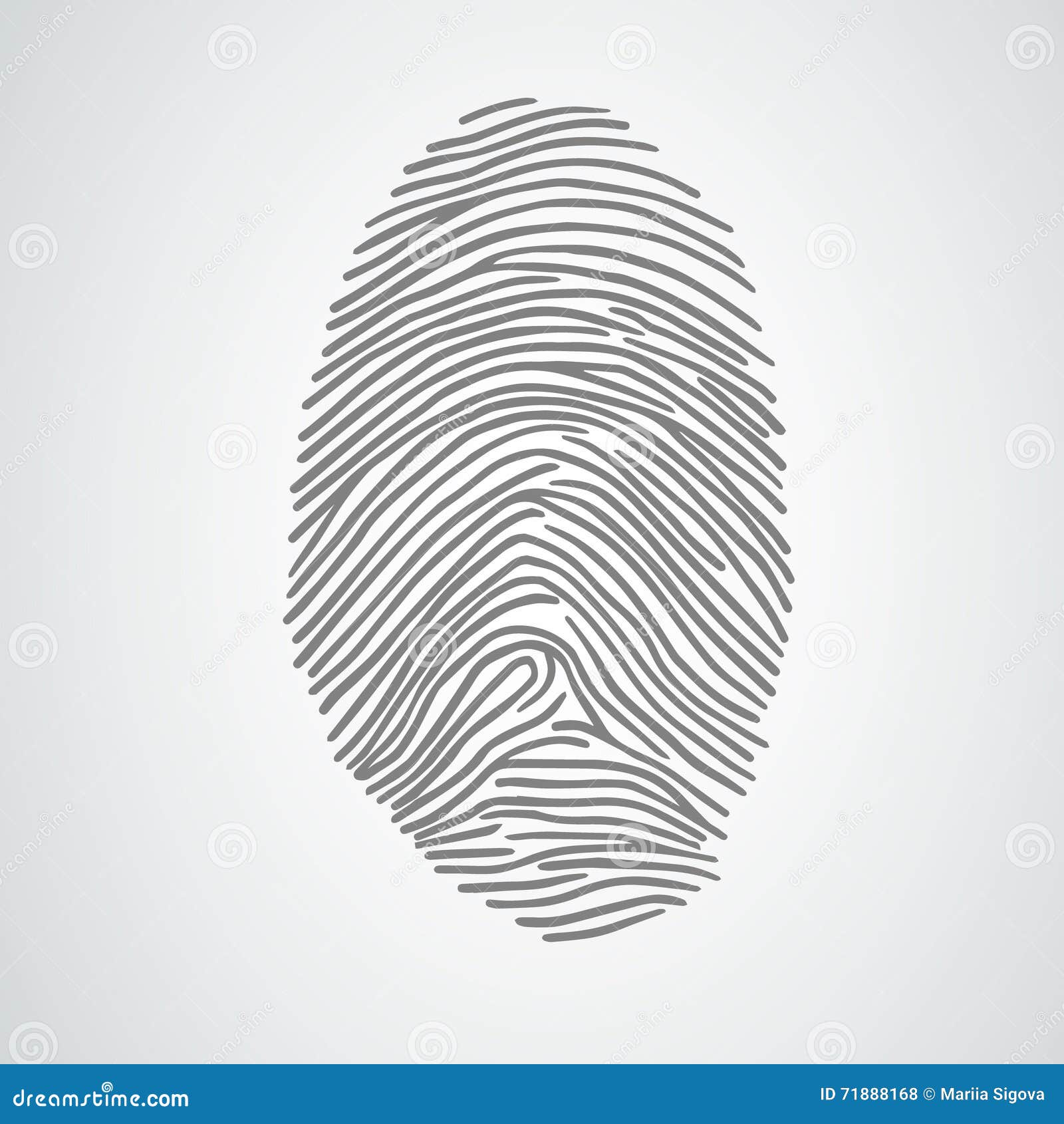 Black Dactylogram, Person Identification Mark For Documents, Personal ...