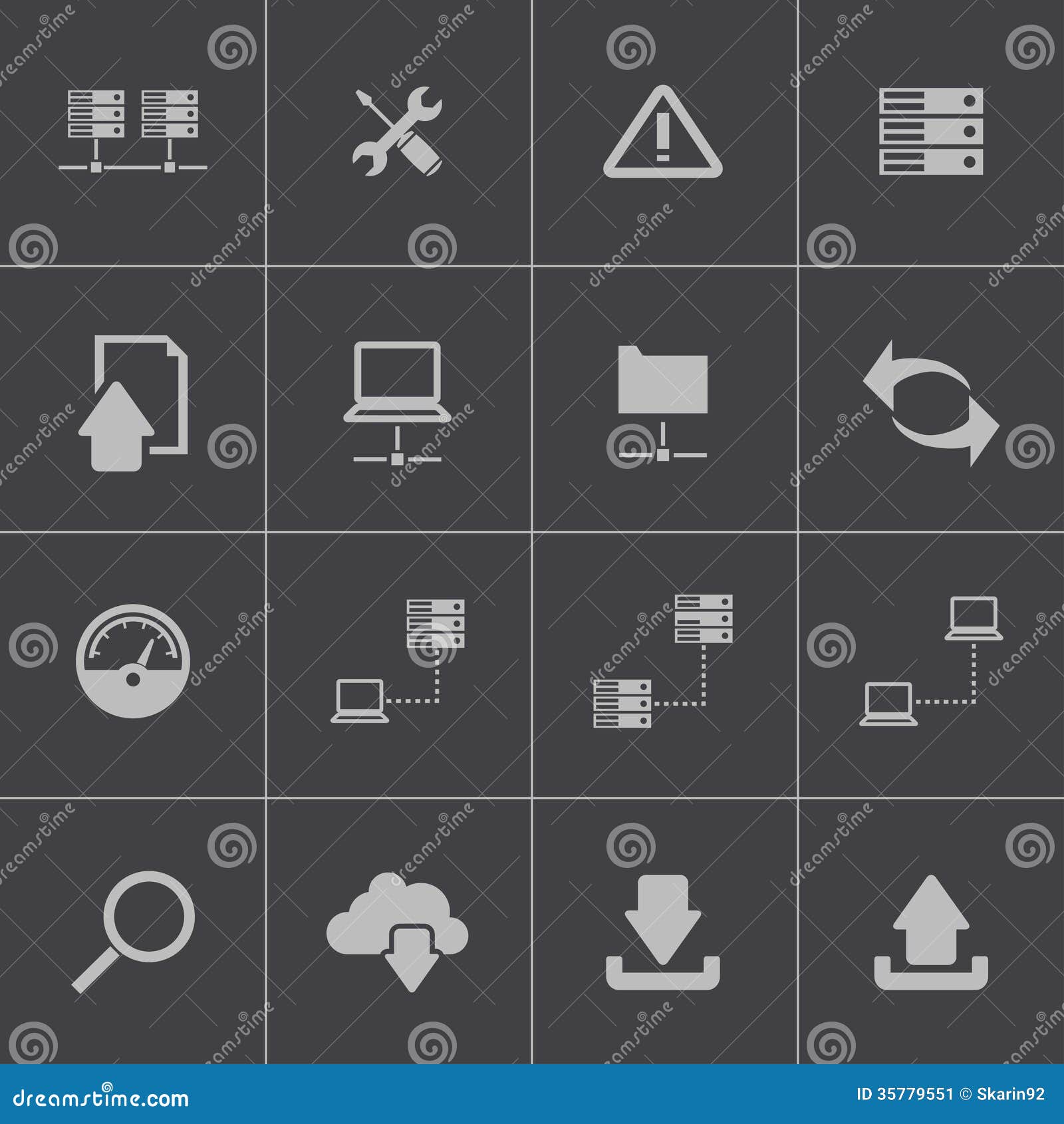 Vector black FTP icon set stock vector. Illustration of options - 35779551