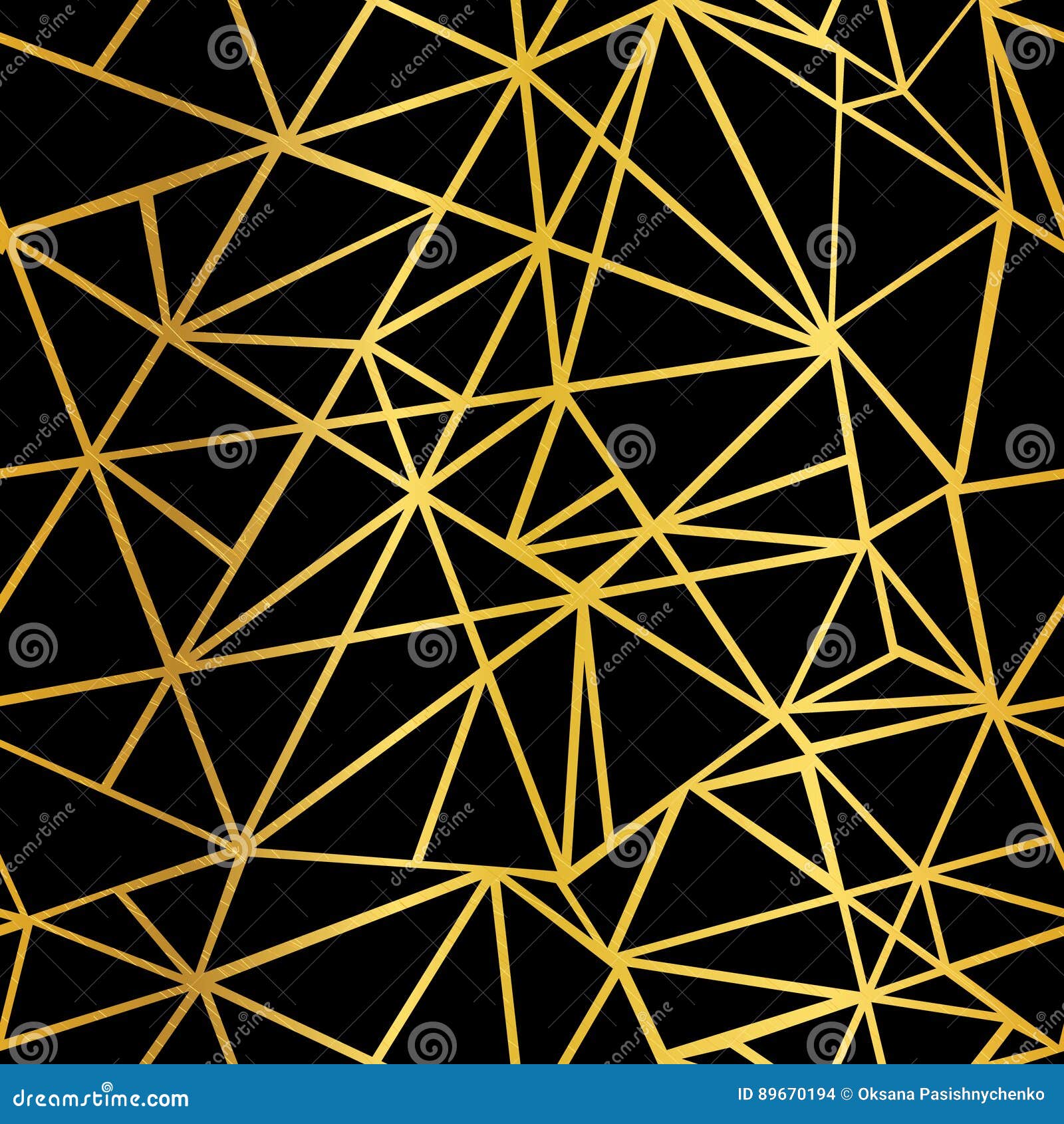 Black Geometric Background With Triangle Pattern. Abstract Low Poly ...