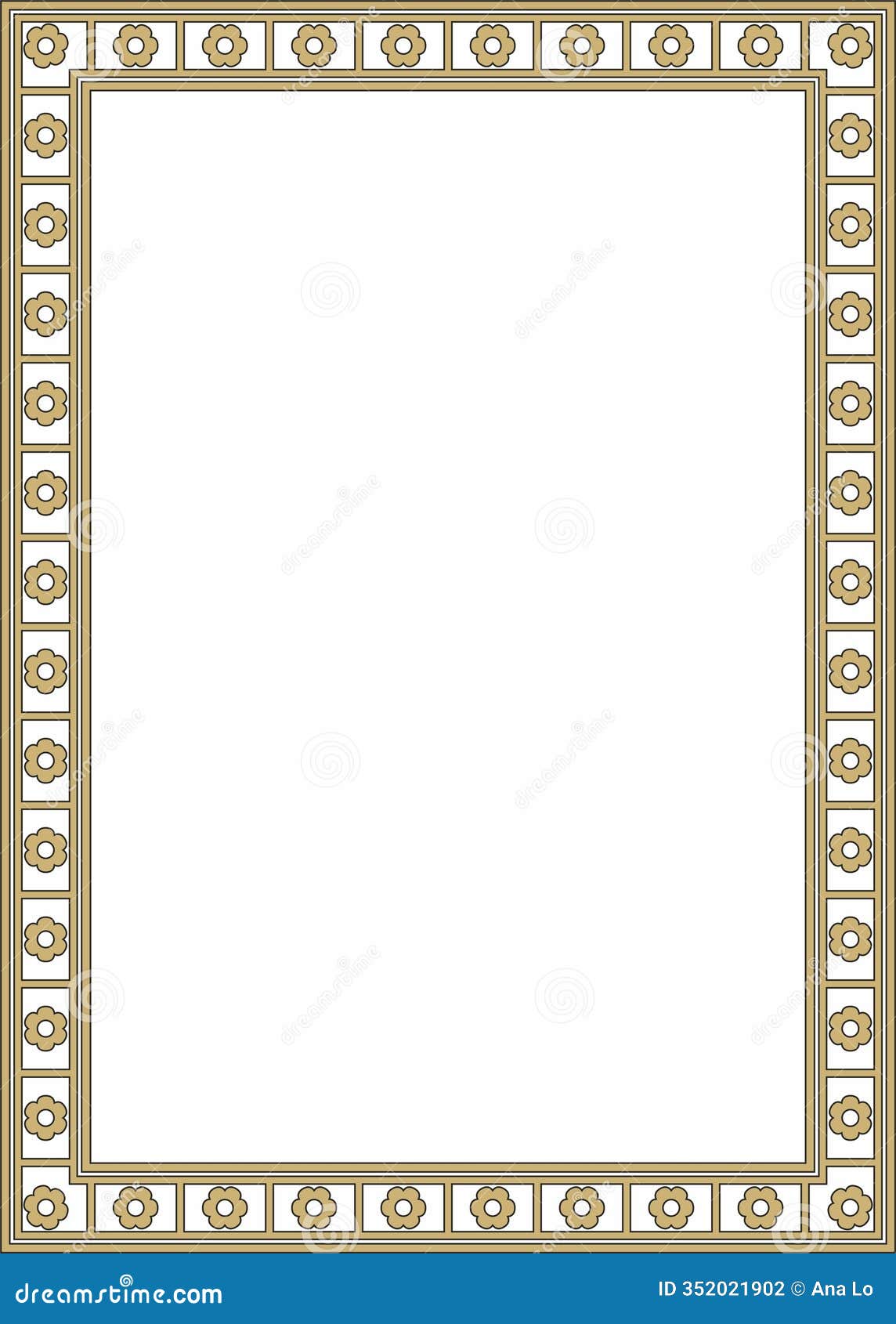 Vector Black and Gold Square Gothic Ornament. Medieval European ...