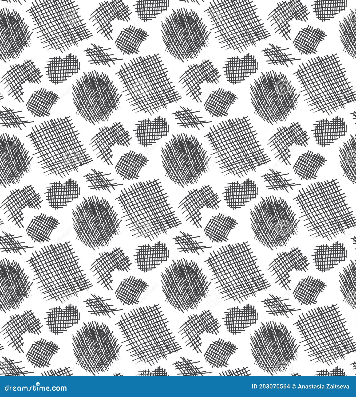 Vector Black Graphic Patch Fabric Seamless Pattern, Monochrome Textured ...