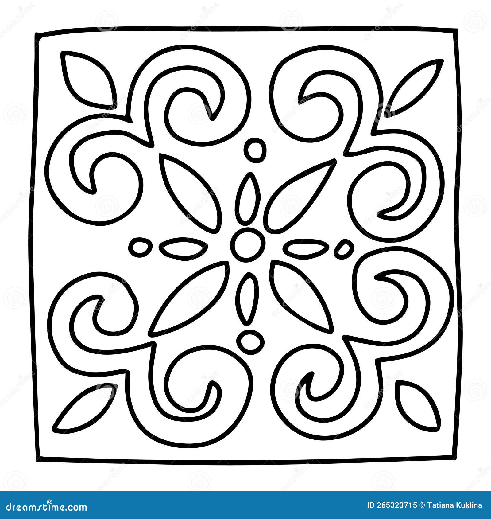 A Vector Black Hand-drawn Abstract Shapes Isolated on a White ...